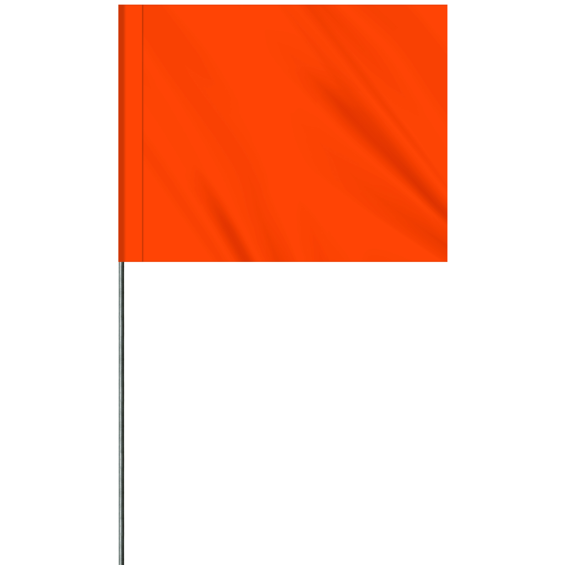 1-Color 4 x 5" Custom Marking Flag with 21" Wire Staff