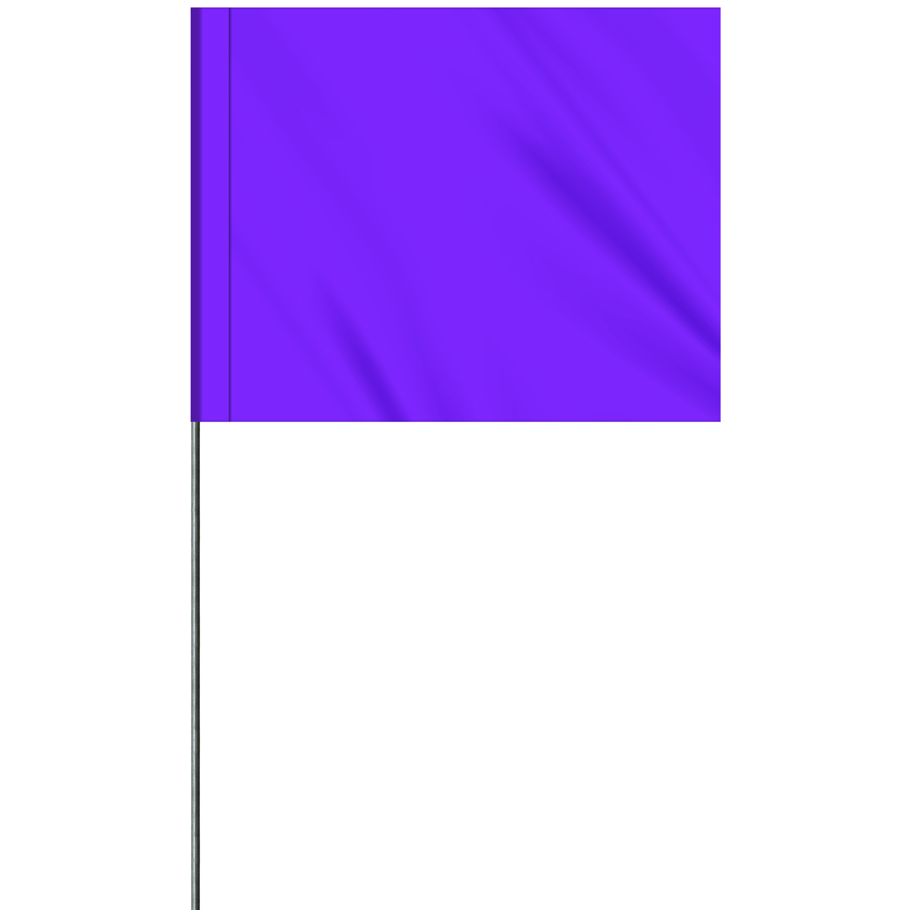 1-Color 4 x 5" Custom Marking Flag with 21" Wire Staff