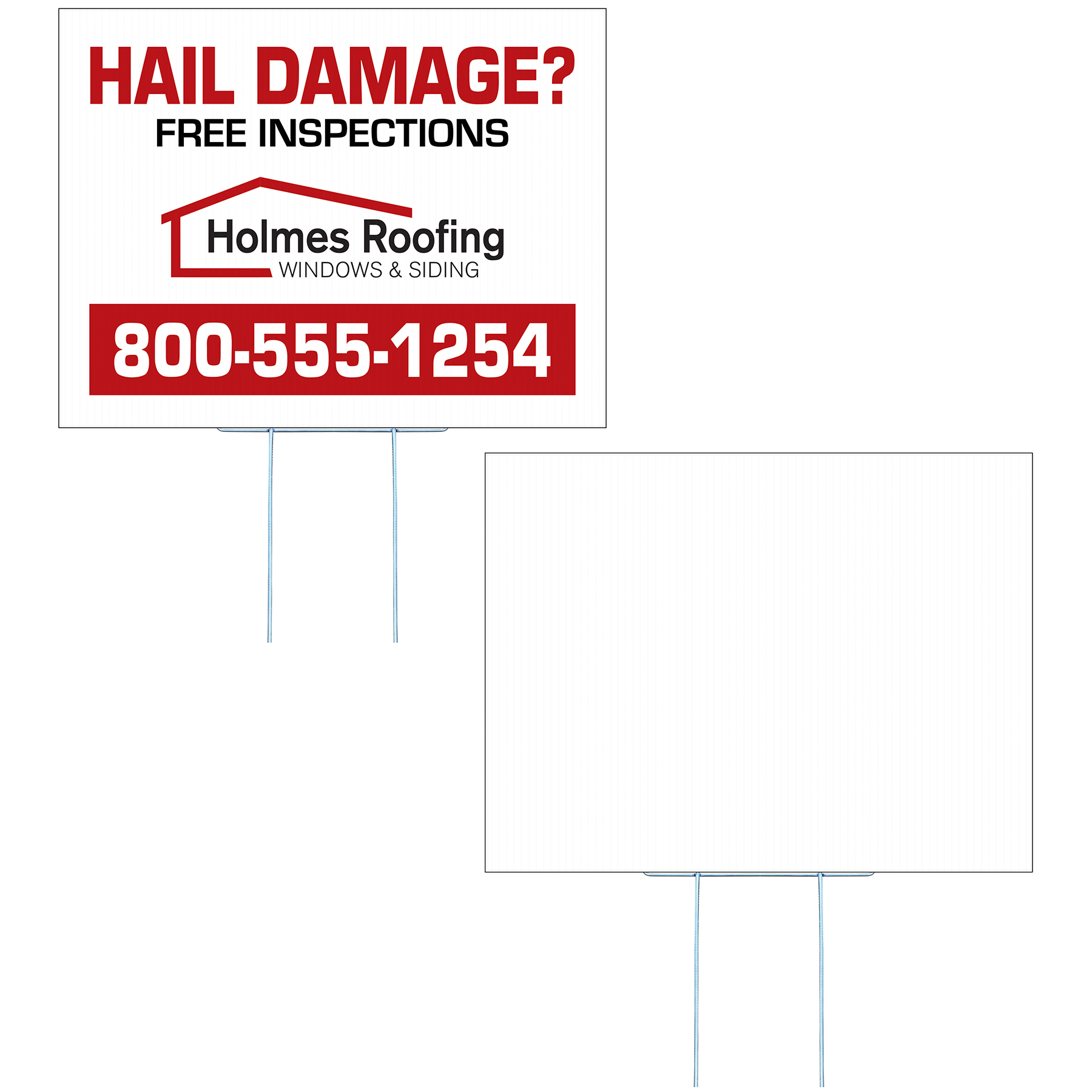 Medium Corrugated Yard Sign - 1 or 2 Colors - 1 Side