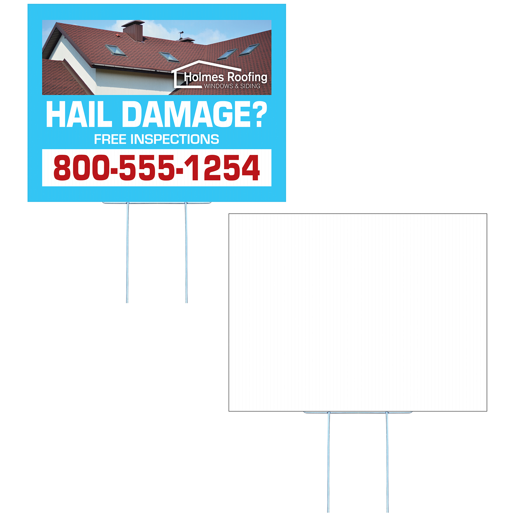 Medium Corrugated Yard Sign - Full Color - 1 Side