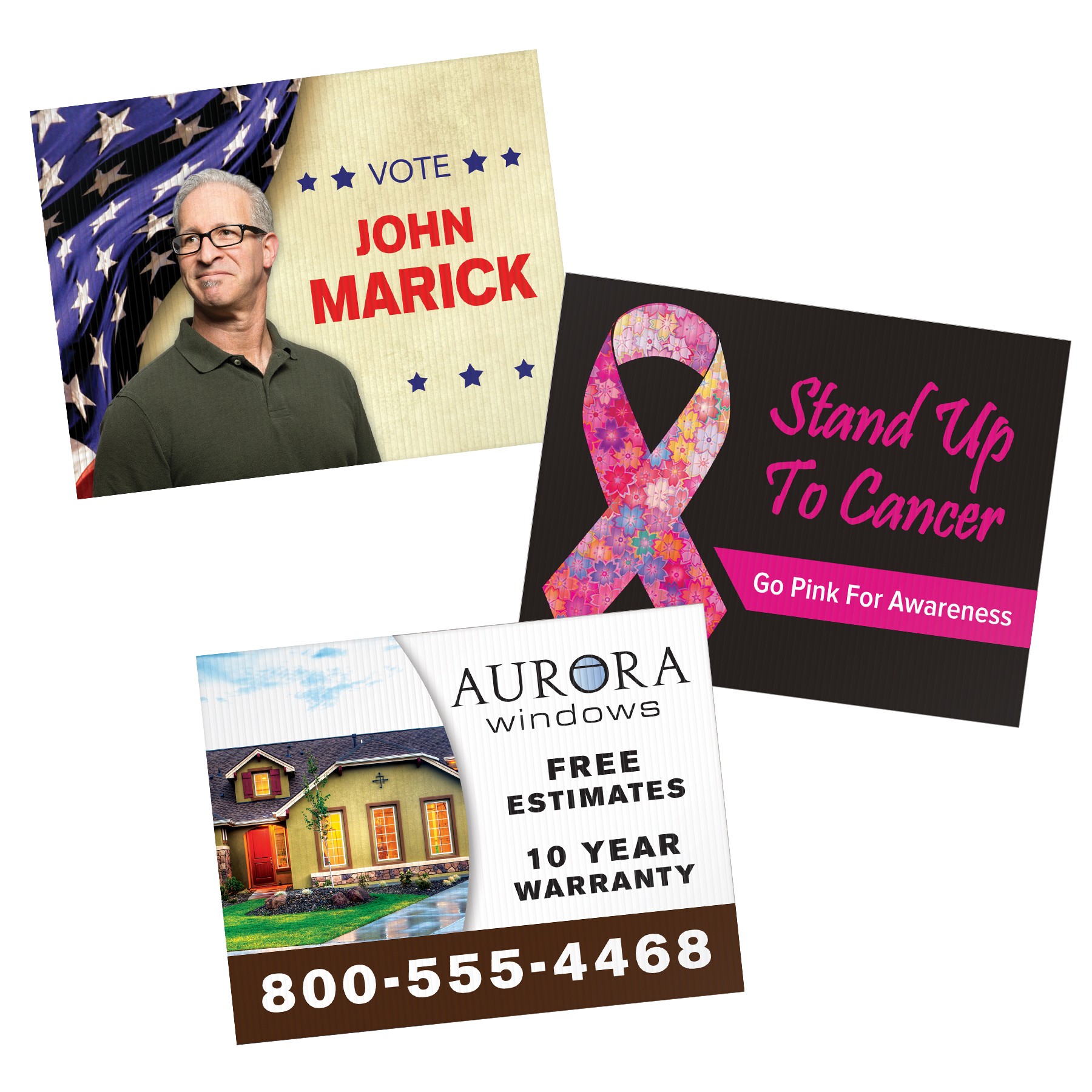 Medium Corrugated Yard Sign - Full Color - 2 Sides