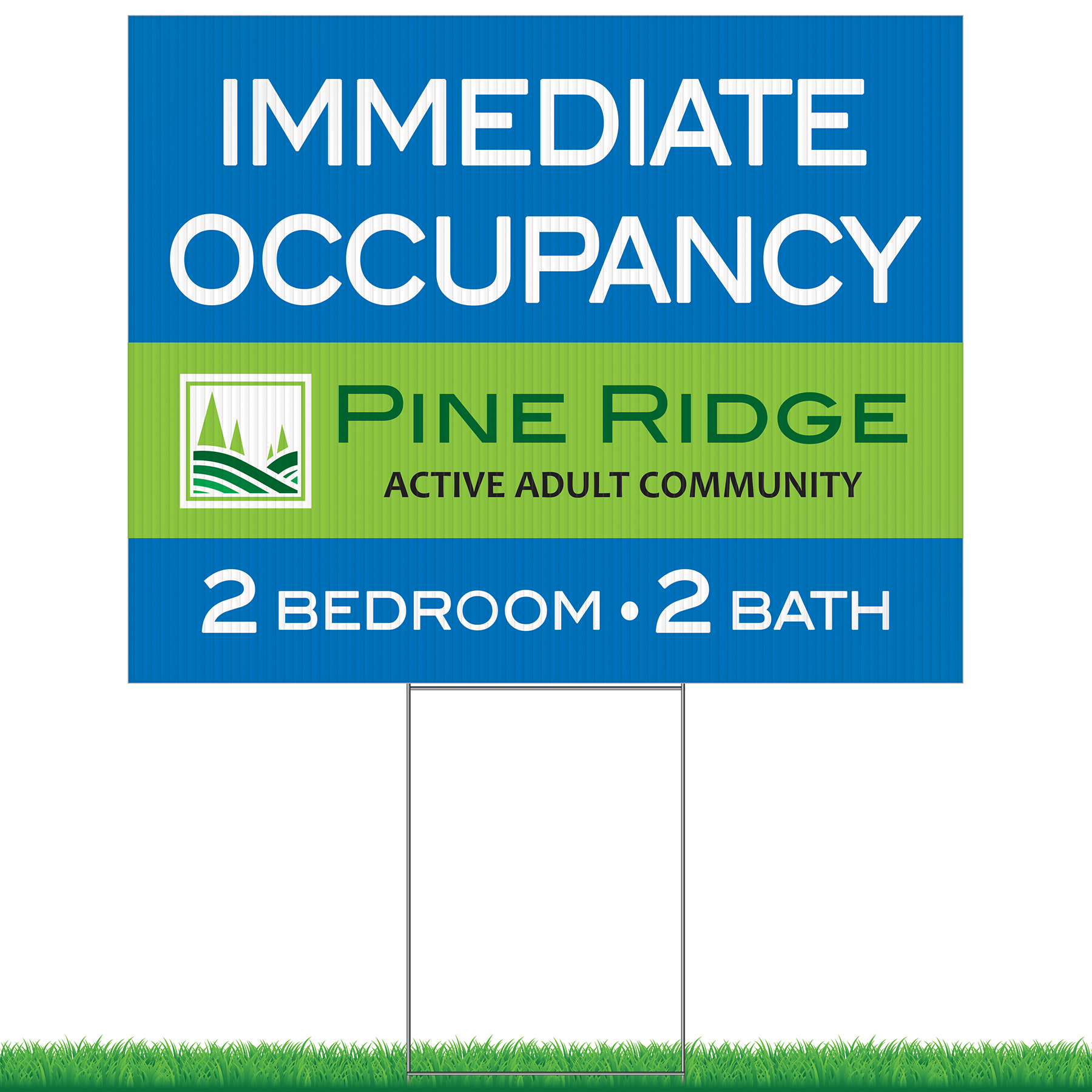 Large Corrugated Yard Sign - Full Color - 2 Sides