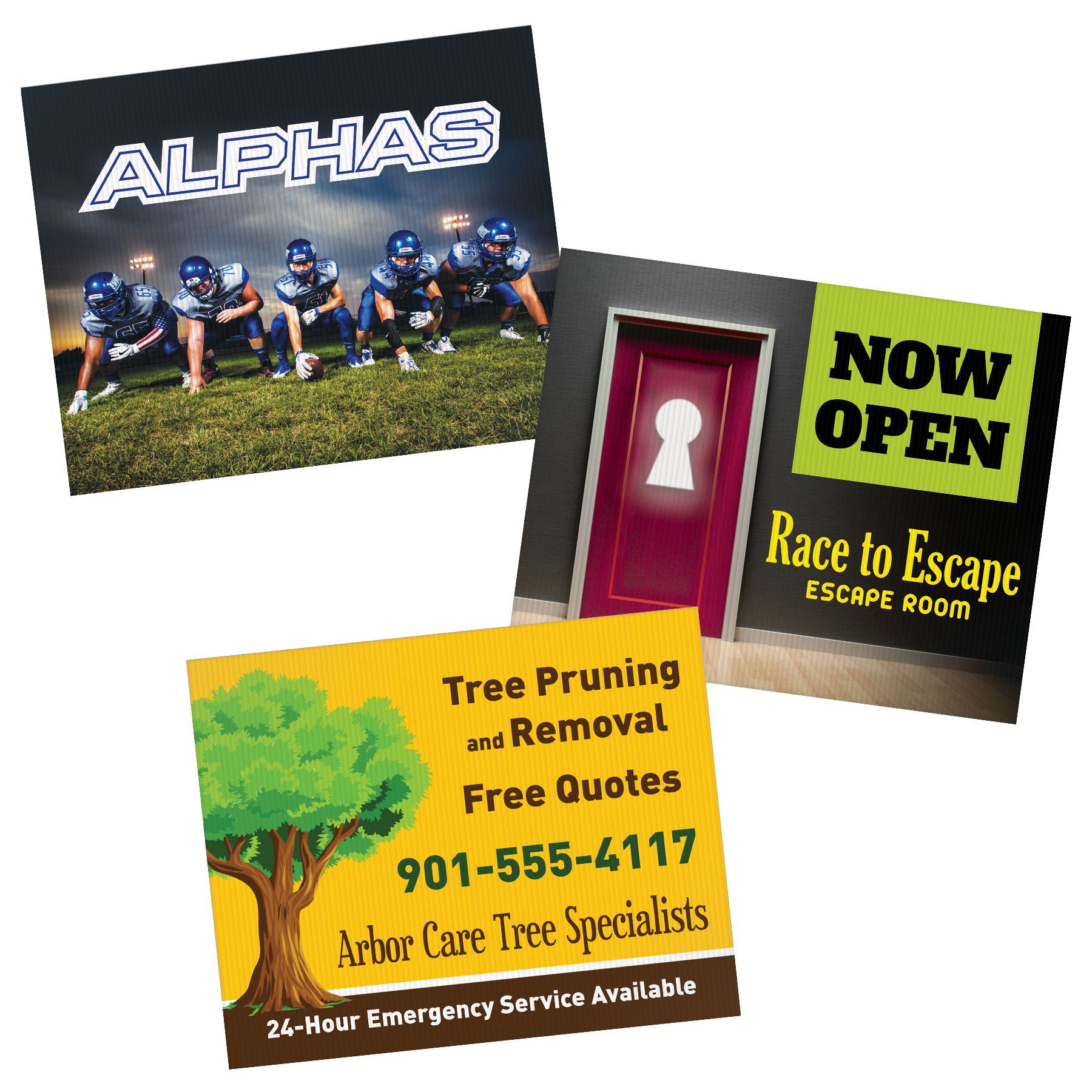 Large Corrugated Yard Sign - Full Color - 2 Sides