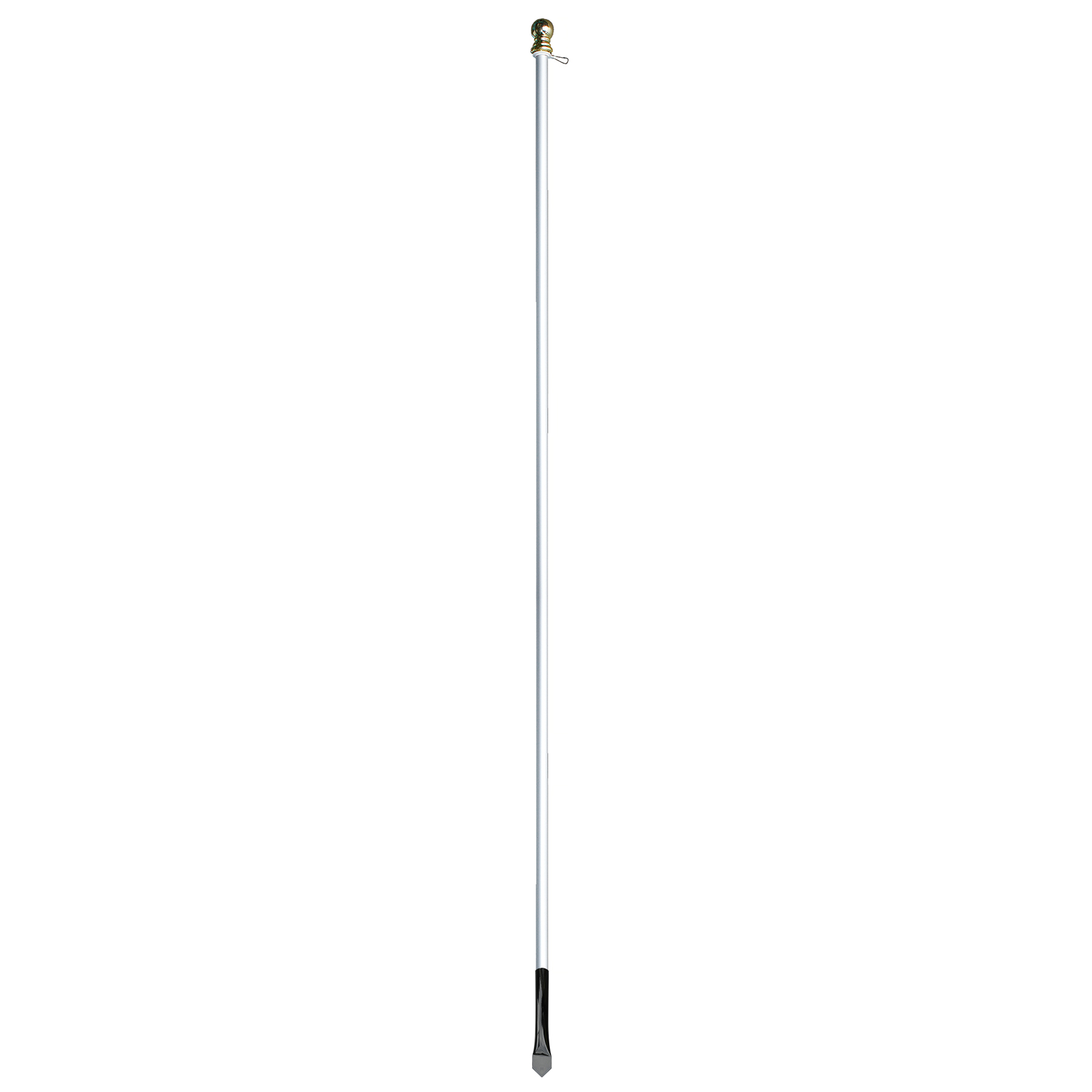 8' Silver Aluminum Display Pole