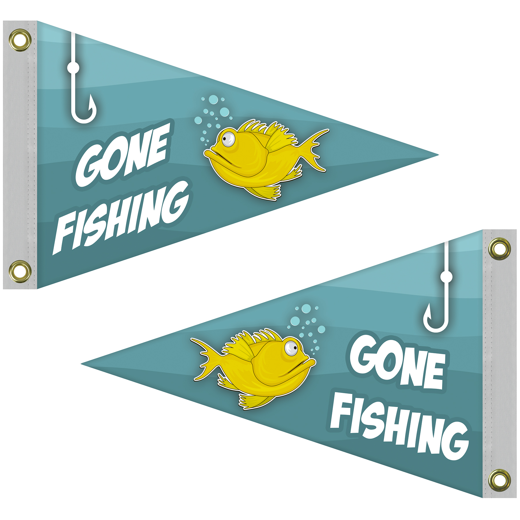 12" x 18" Double Sided Knitted Polyester Pennant Boat Flag