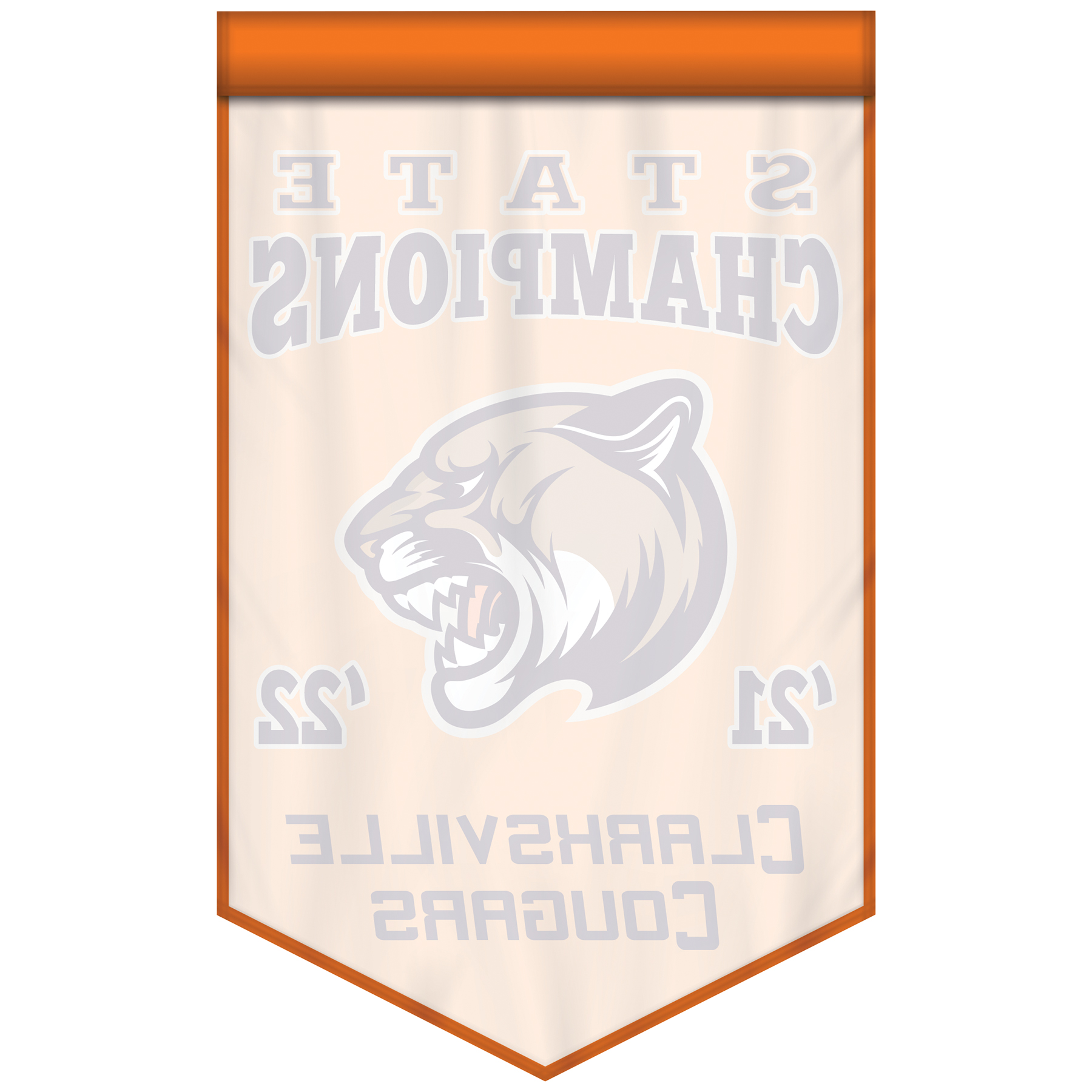 2' x 3' Championship Banner Single Sided V-Cut