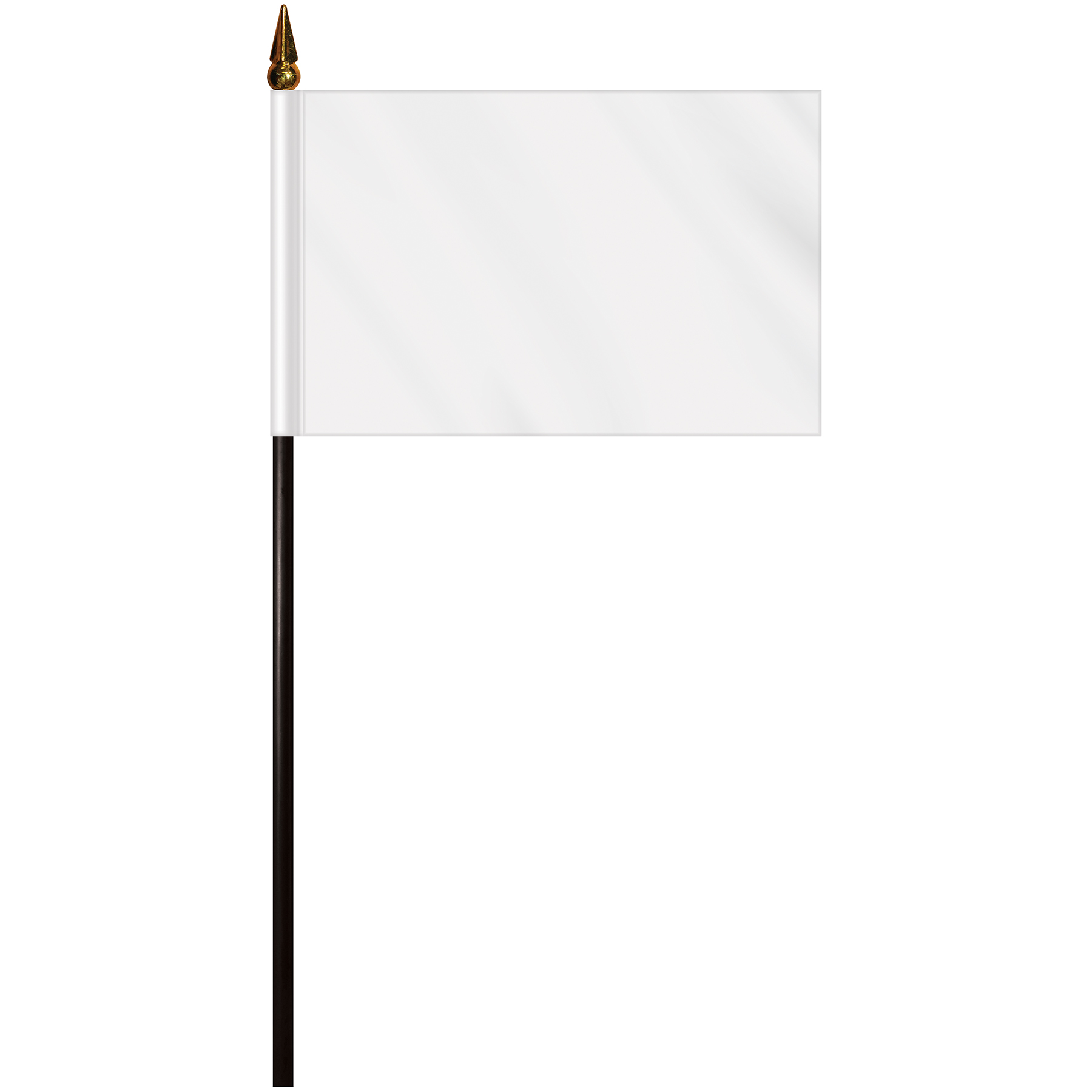4" x 6" Single Reverse Polyester Stick Flags