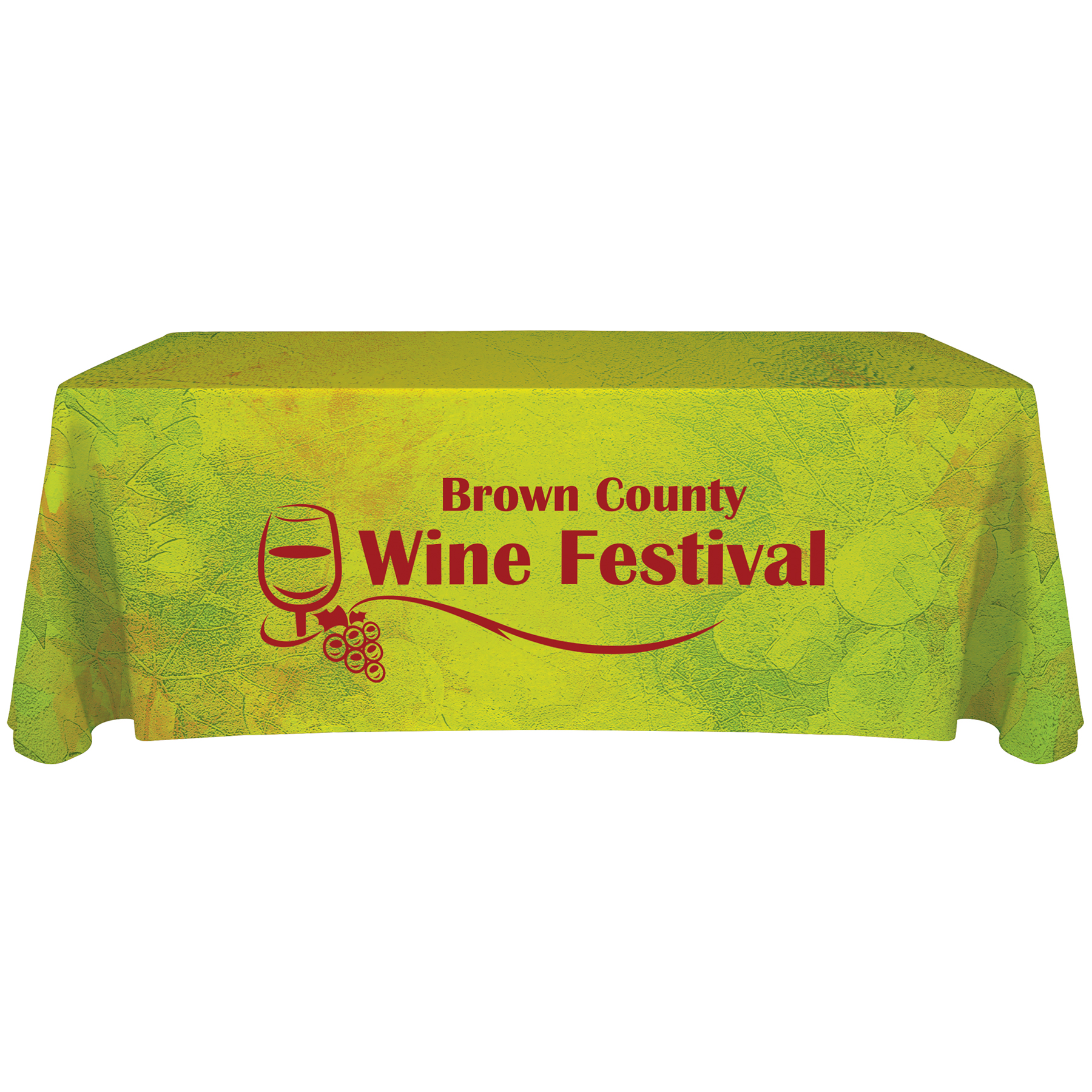 6' Knit Polyester Custom Throw Style Table Cover