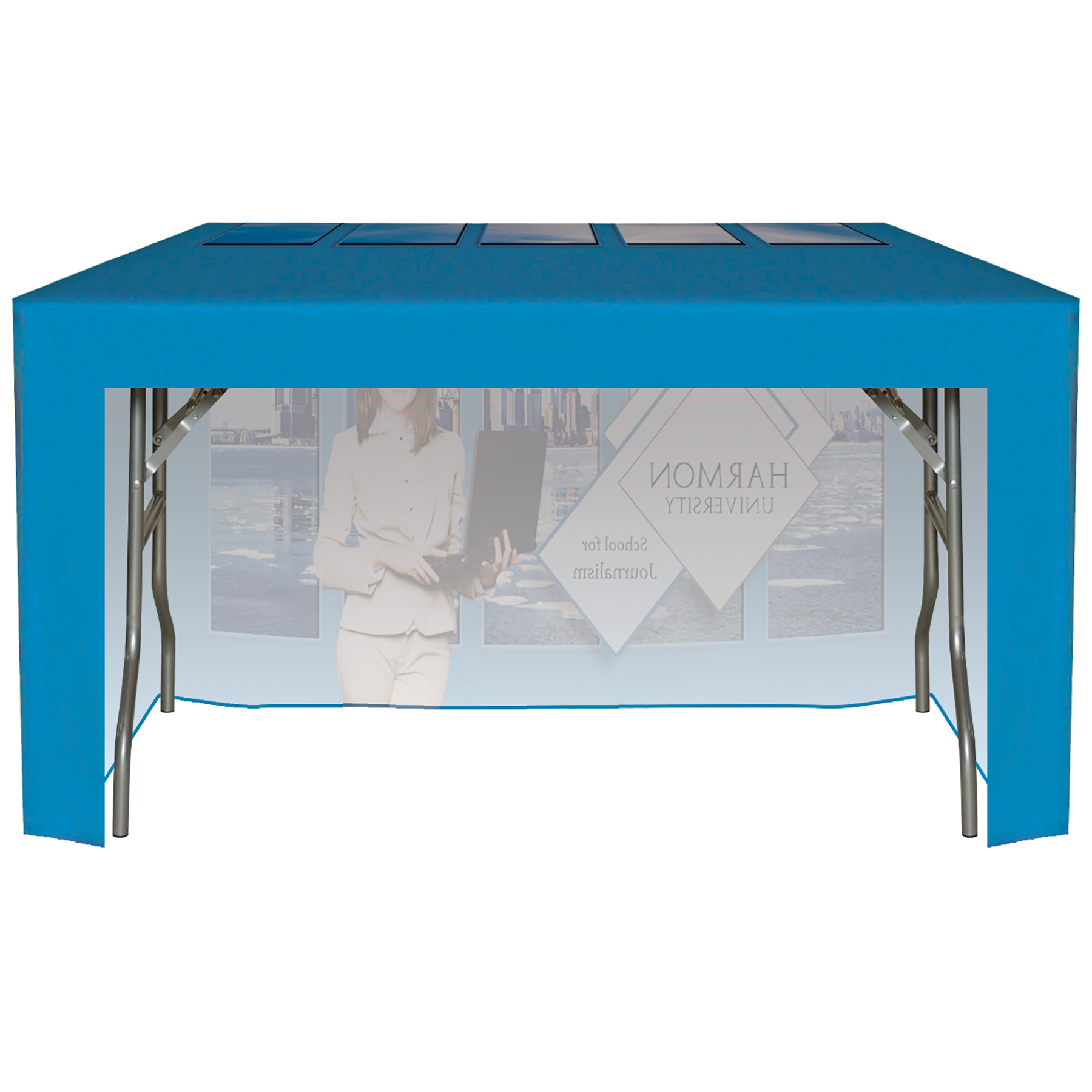 4' Customized Open Back Fitted Table Cover