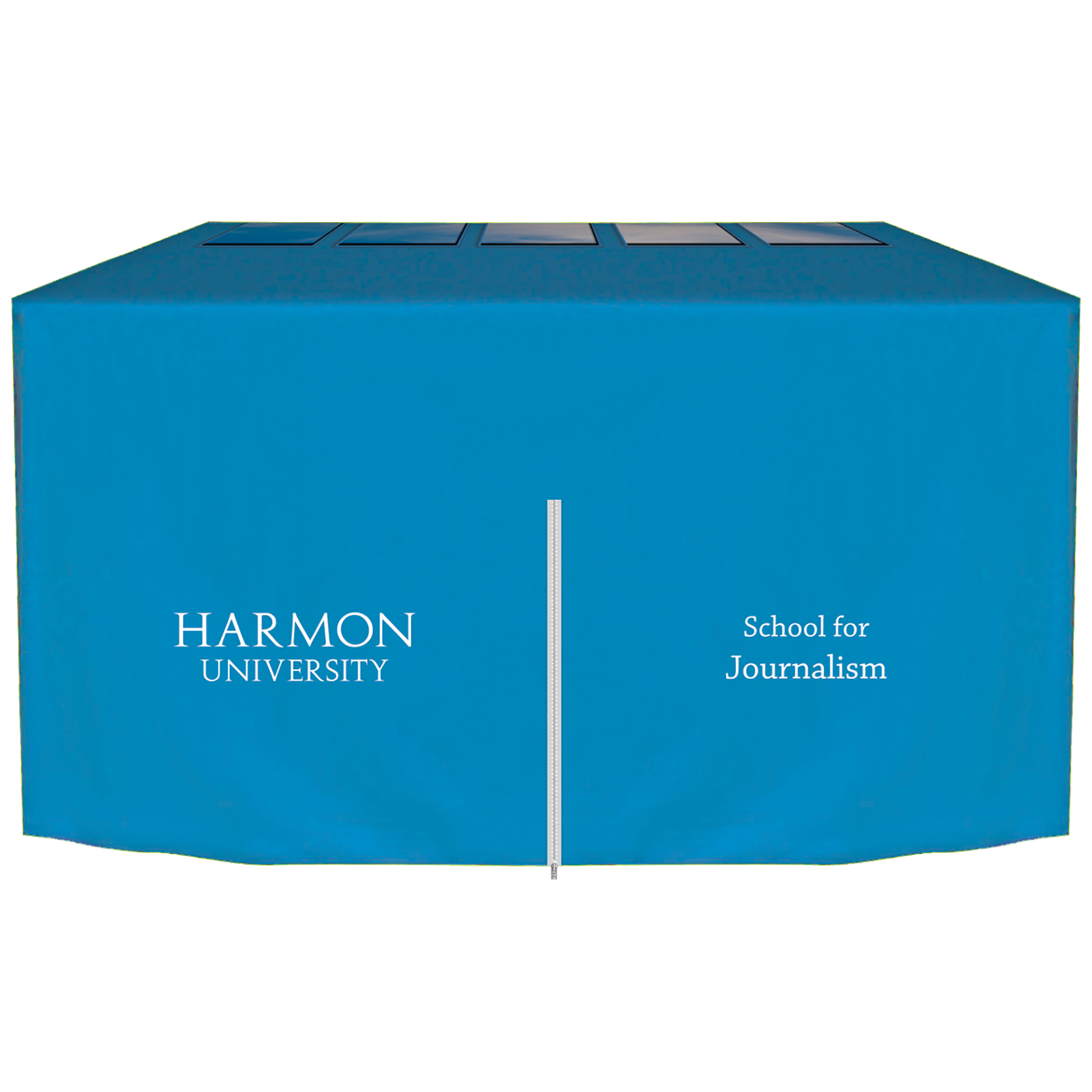 4' Customized Zipper Back Fitted Table Cover