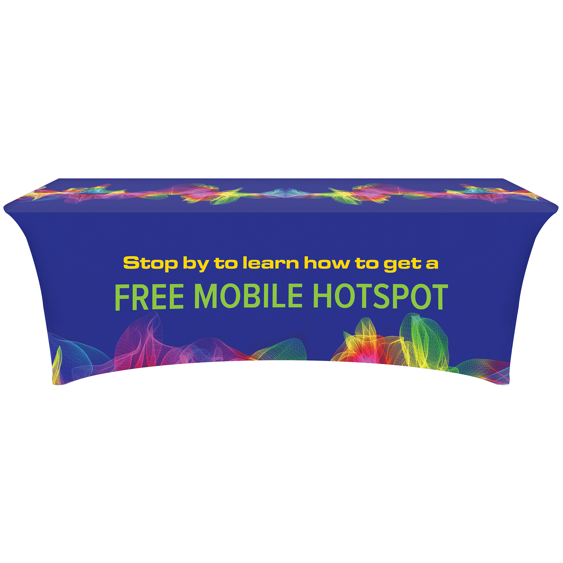 8' Digitally Printed Stretch Table Covers