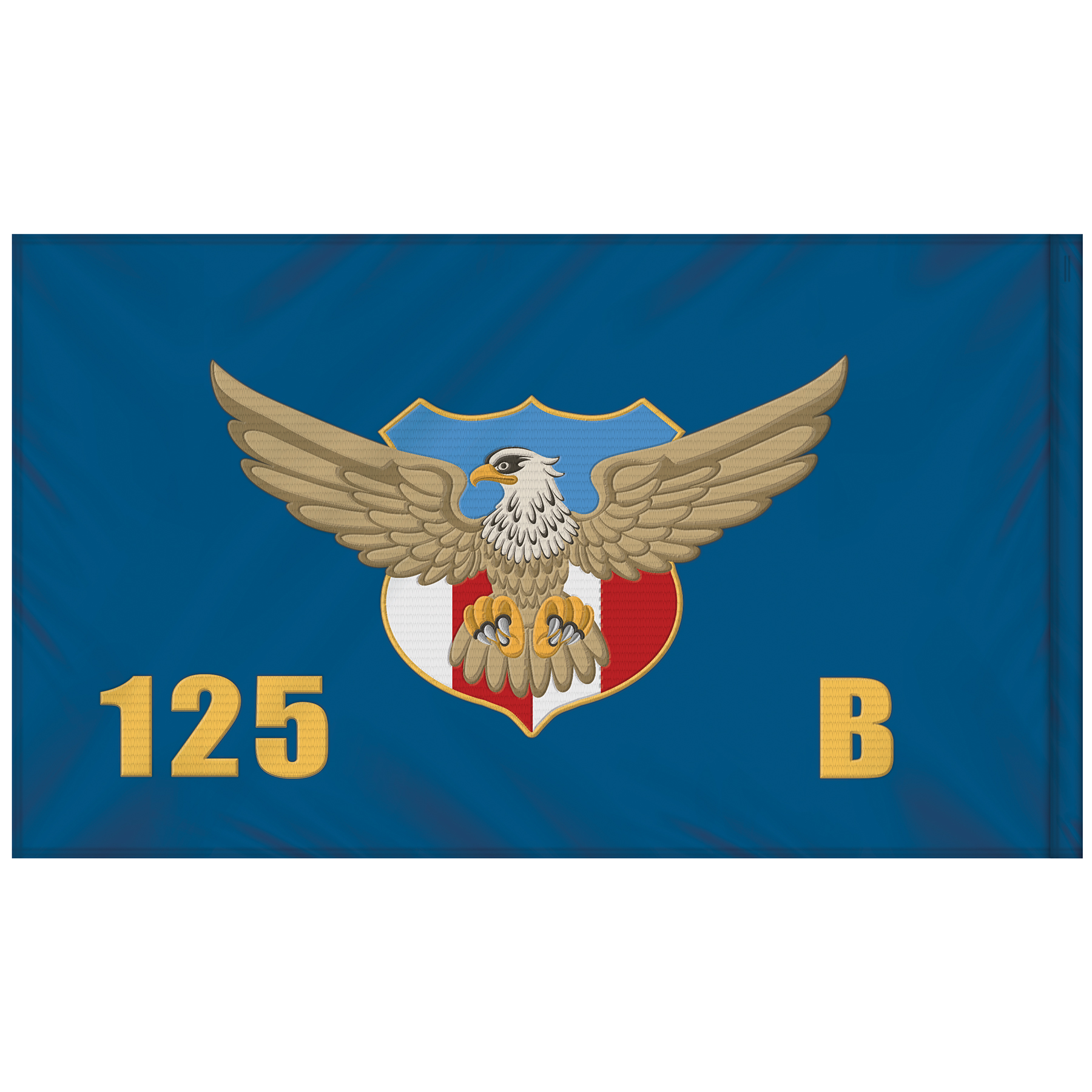 3' x 5' Double Sided Embroidered Flag with Pole Sleeve