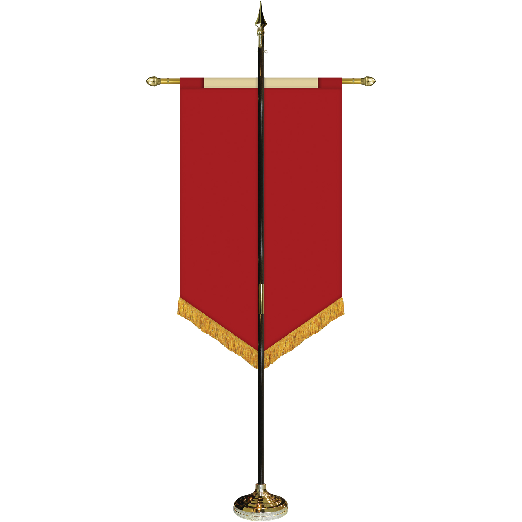 30" x 48" Premium Gonfalon 7' Kit / V-Cut / Fringe