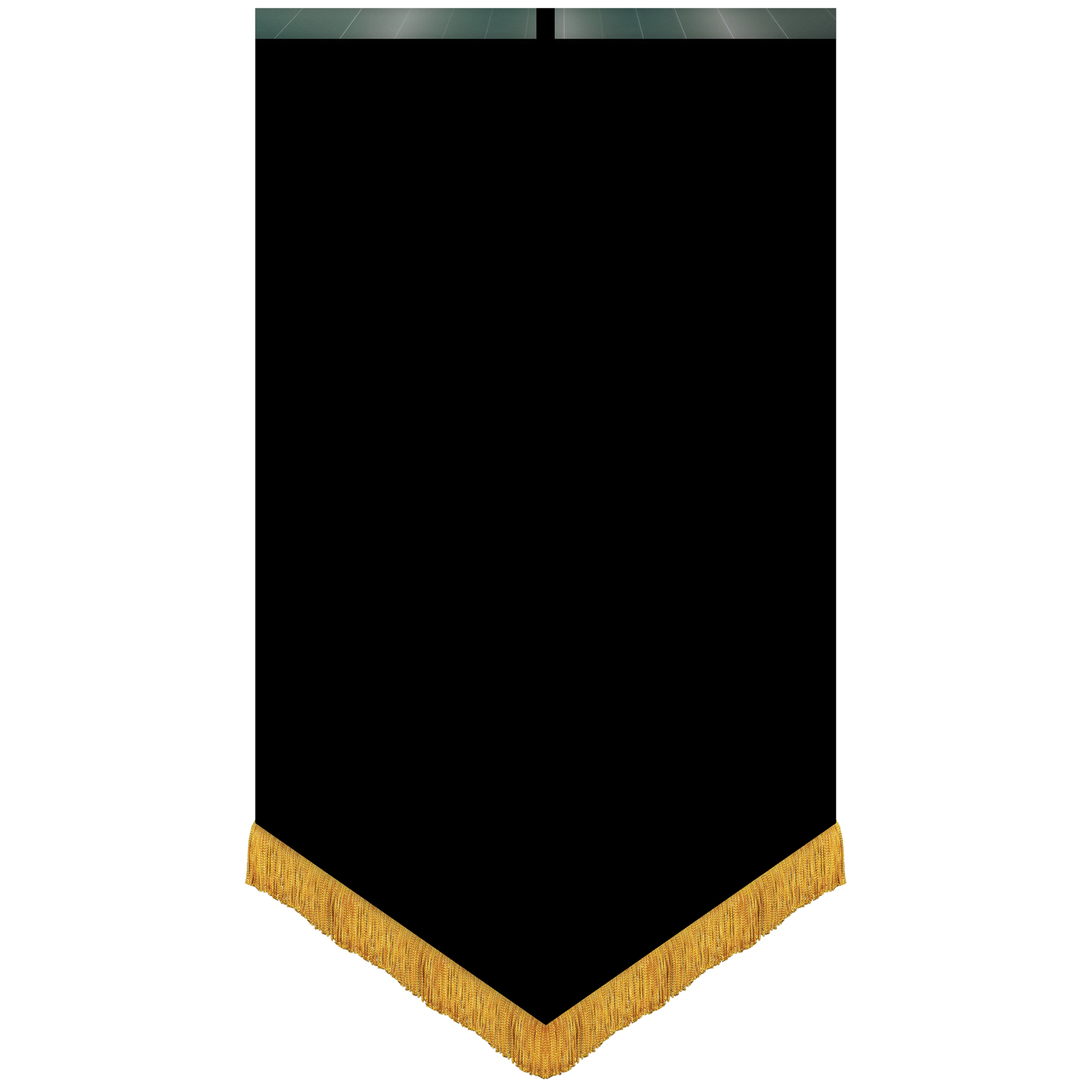 36" x 60" Premium Gonfalon V-cut with Fringe