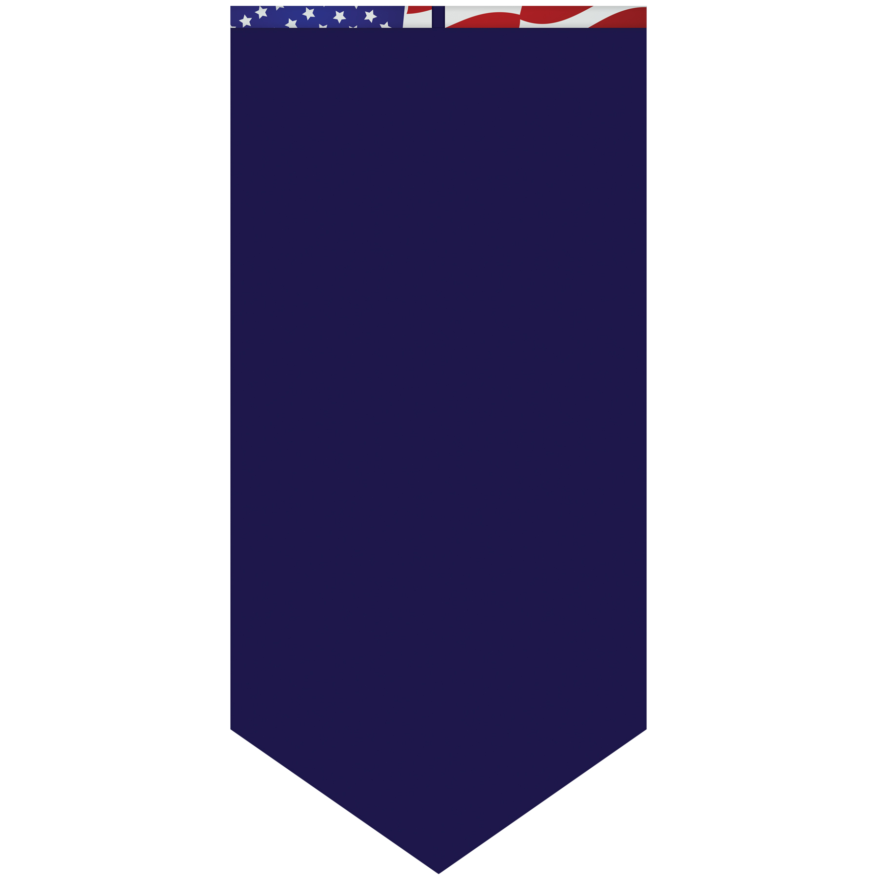 36" x 72" Premium Gonfalon V-cut