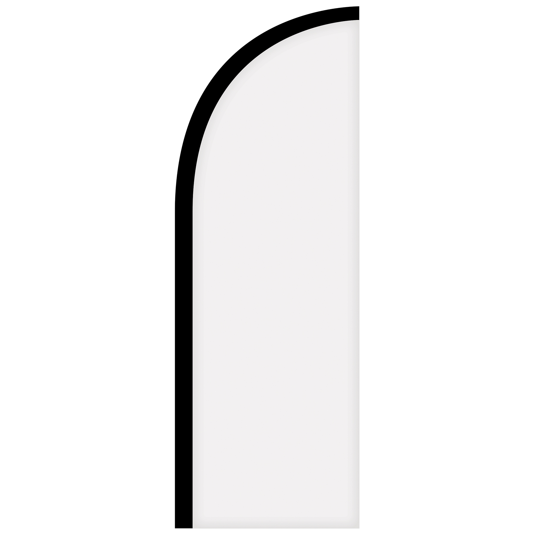 6' Digitally Printed Single Reverse Half Drop Banner
