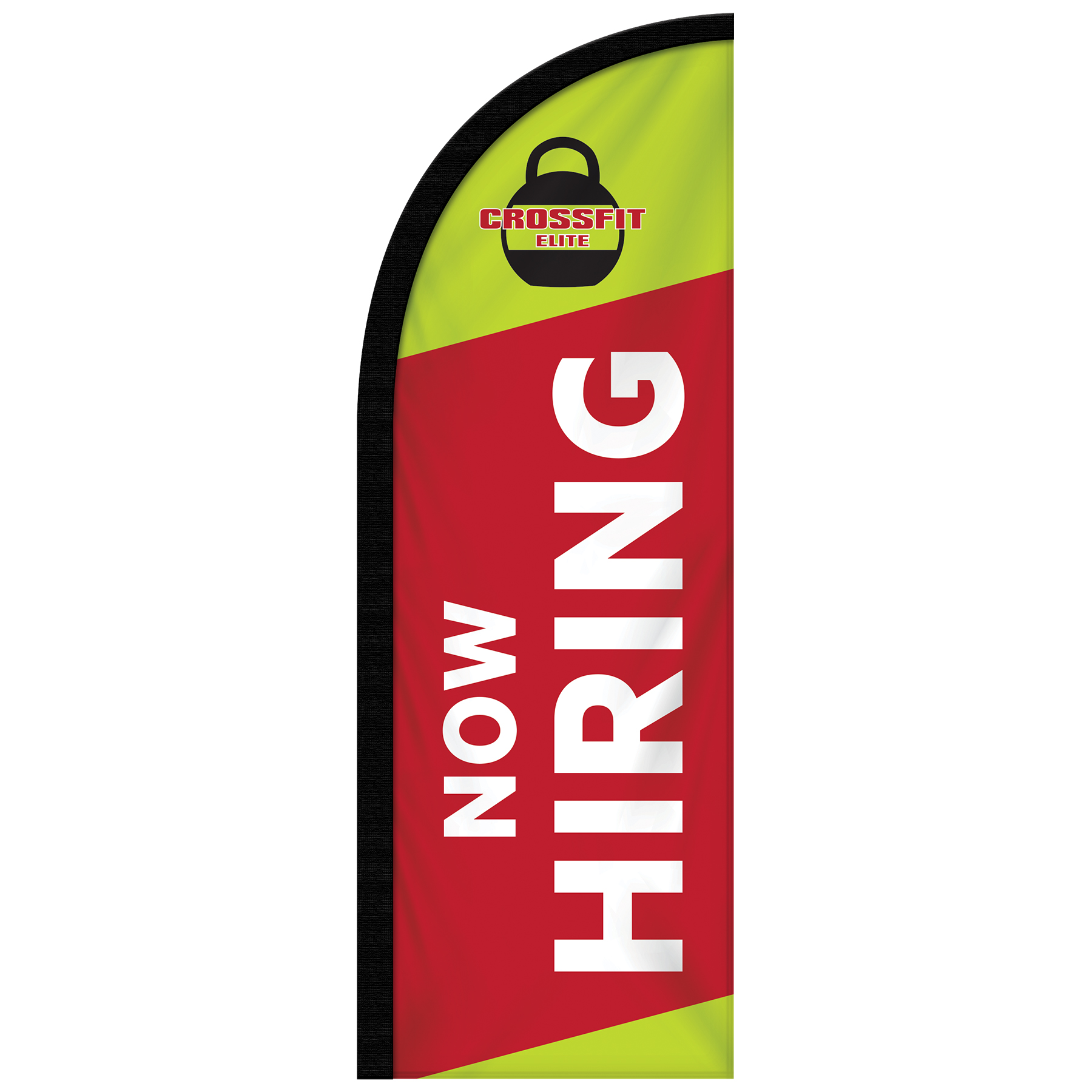 6' Double Sided Custom Portable Half Drop Banners