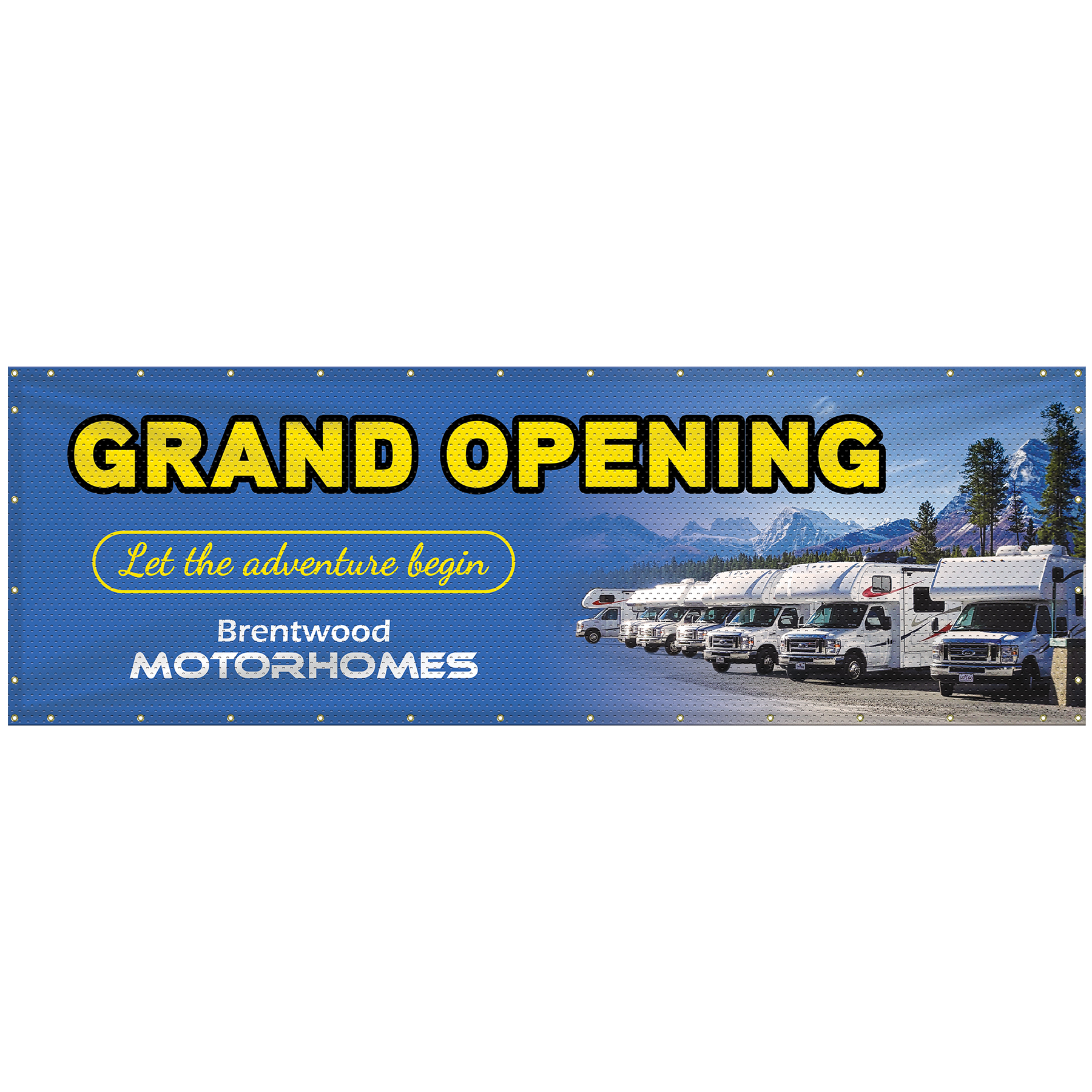 4' x 12' Polyester Mesh Banner