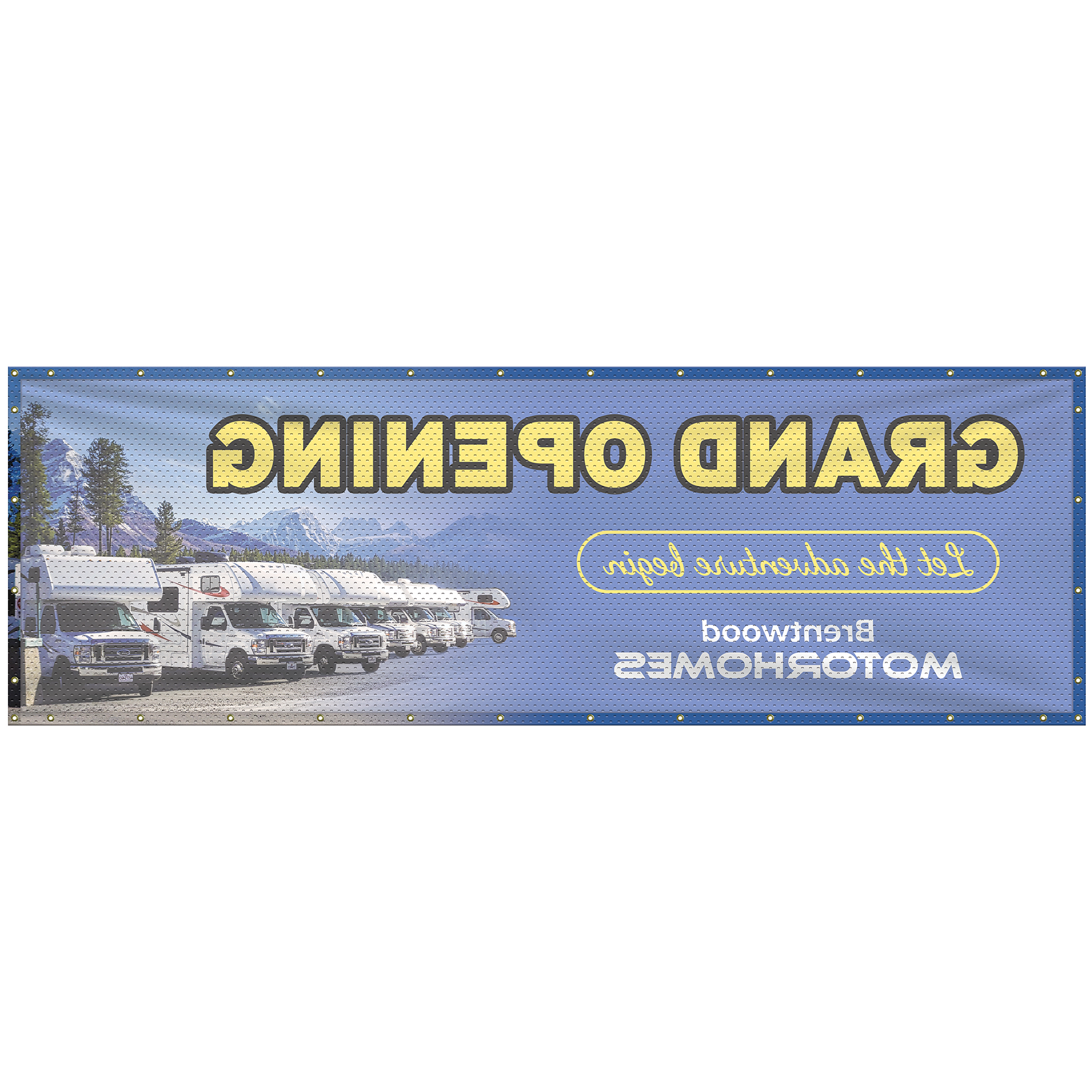 4' x 12' Polyester Mesh Banner