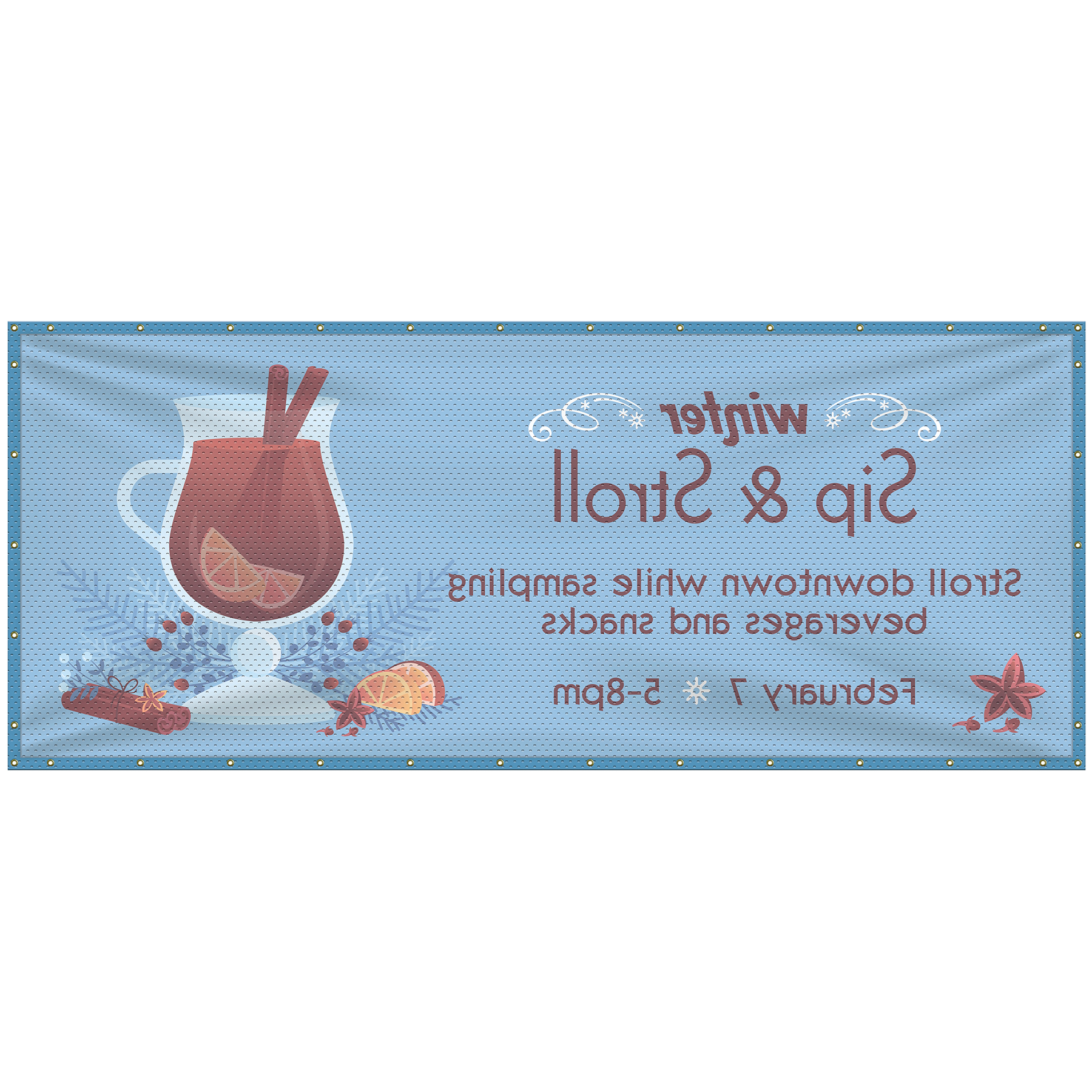 5' x 12' Polyester Mesh Banner