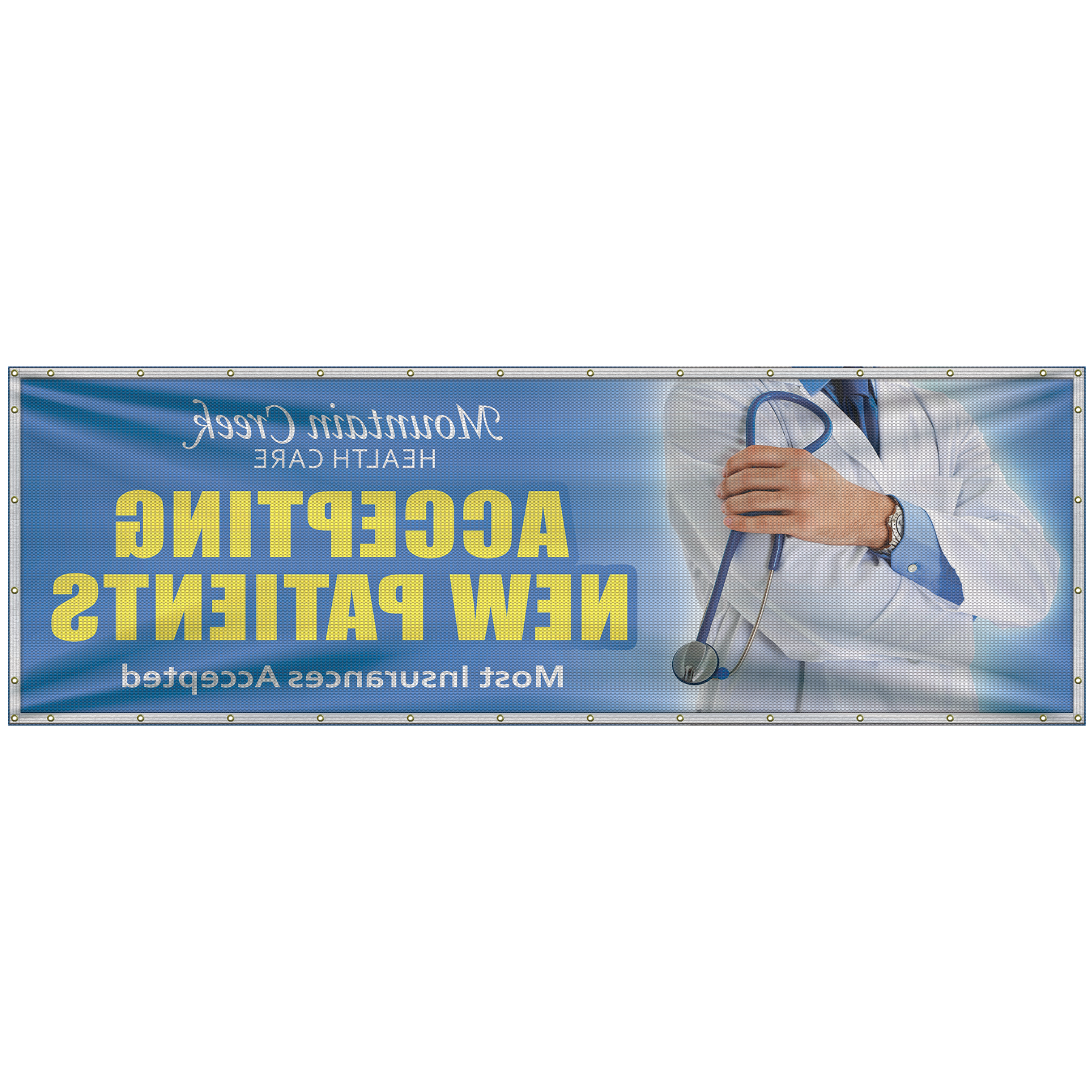 4' x 12' Premium Polyester Mesh Banner