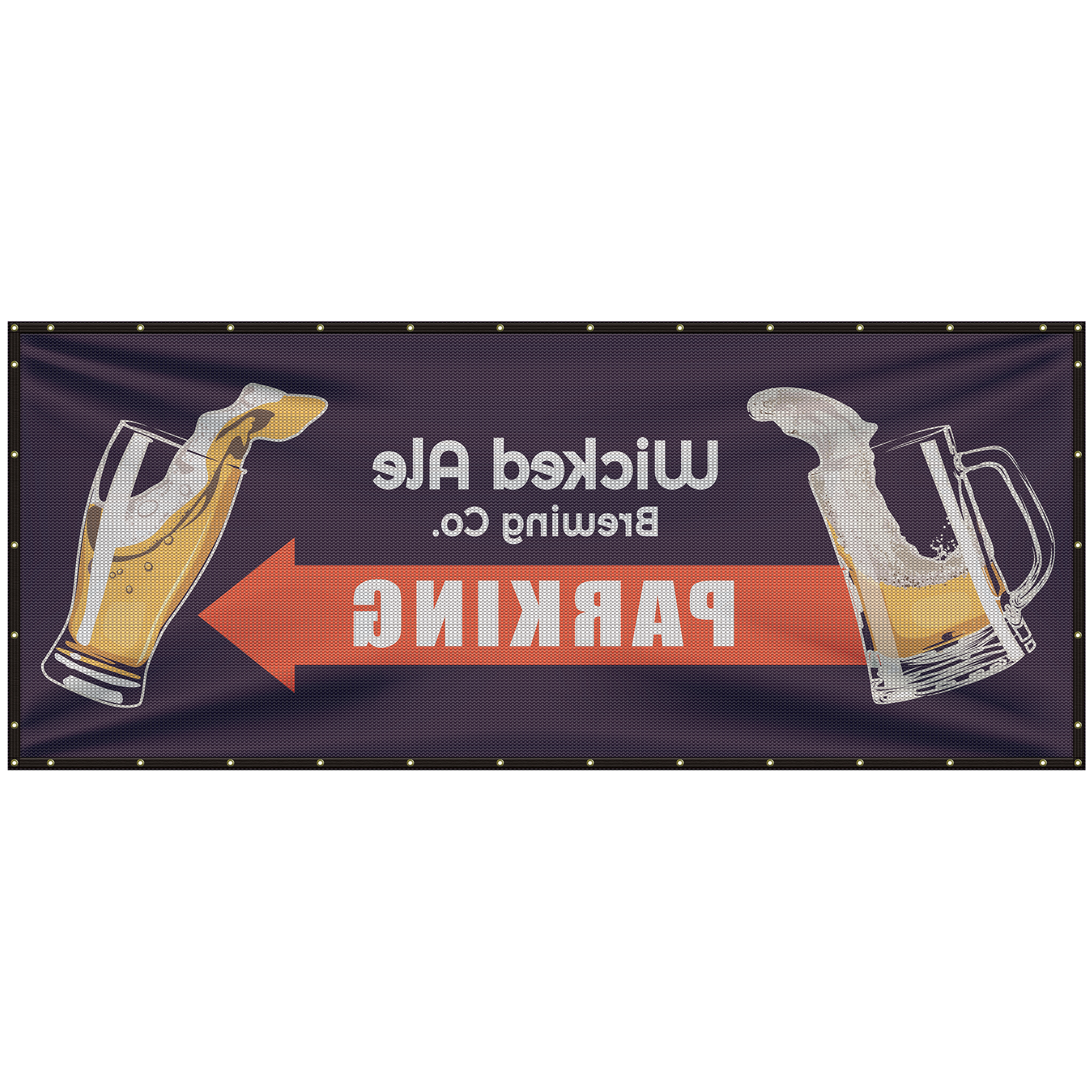 5' x 12' Premium Polyester Mesh Banner