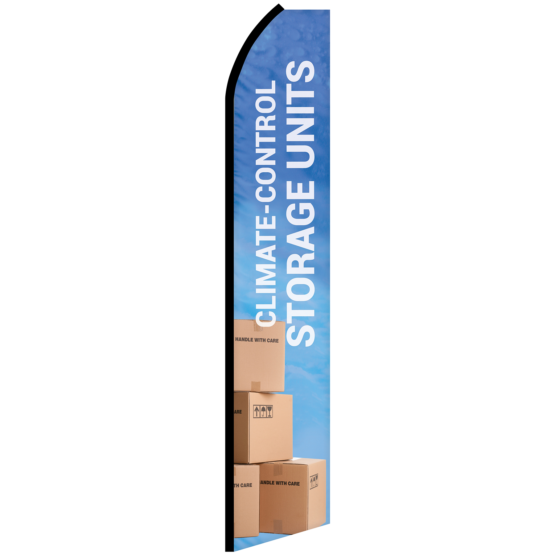12' Digitally Printed Custom Swooper Banner