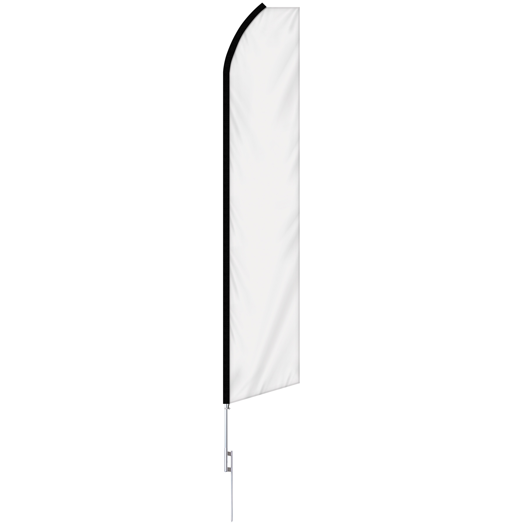 24 - Hour 12' Digitally Printed Custom Swooper Banner with 15' Swooper Pole