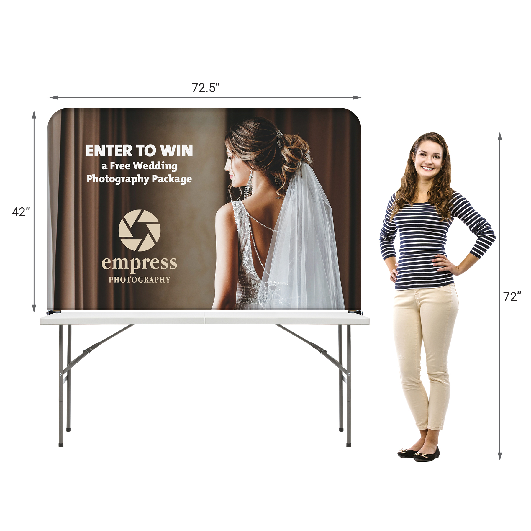 6' Table Top Hardware & Medium Banner Kit