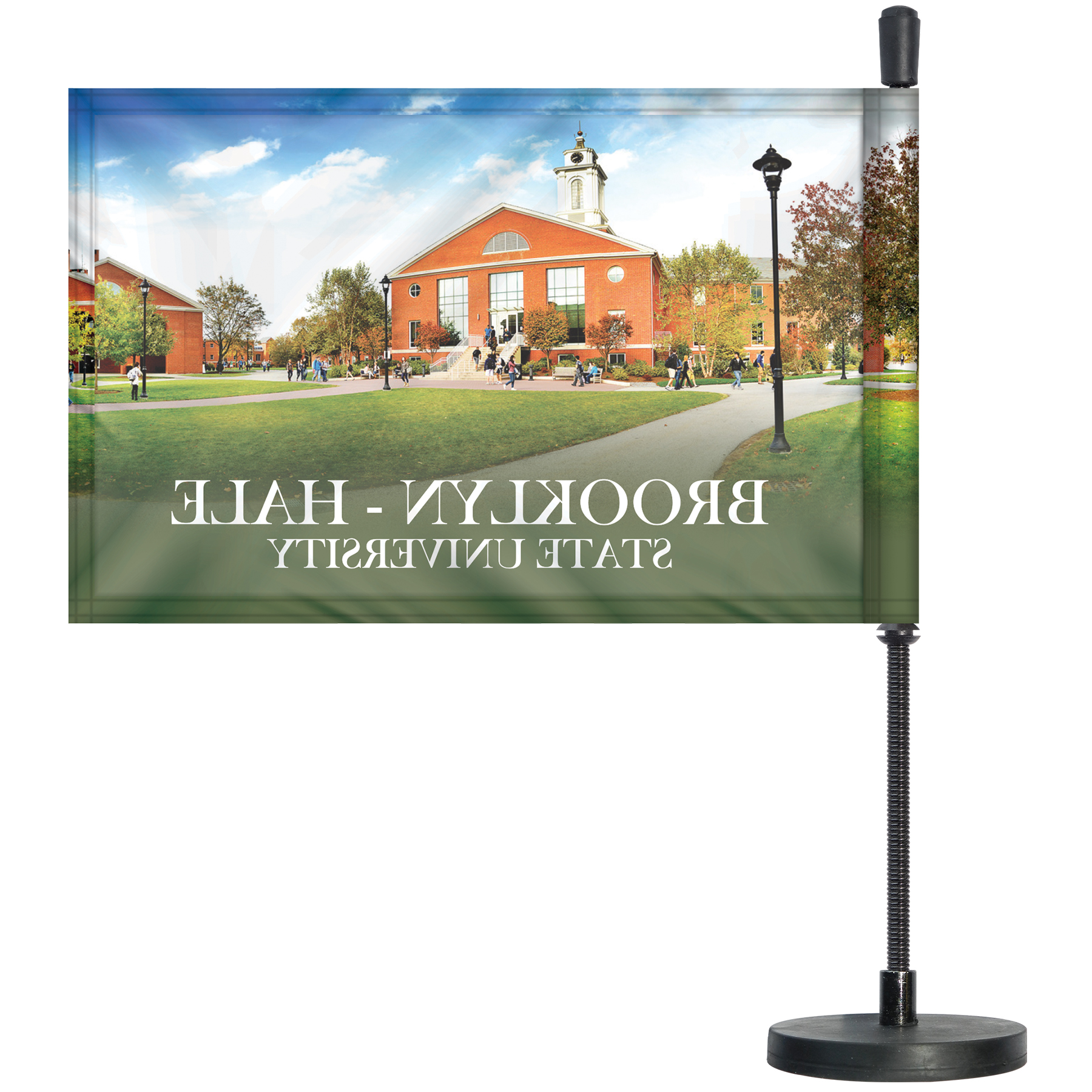 Custom Magnetic Car Flags - Single Reverse