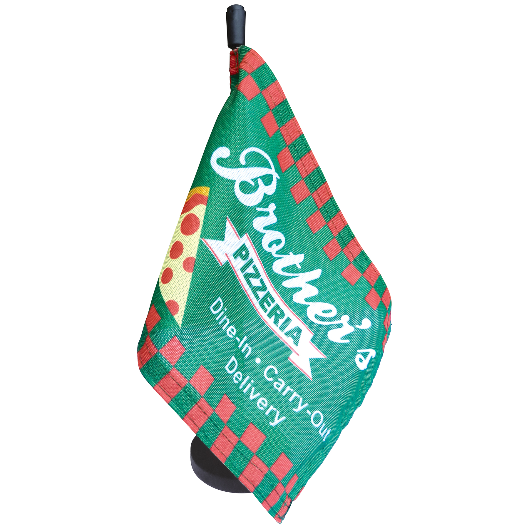 Custom Magnetic Car Flags - Single Reverse