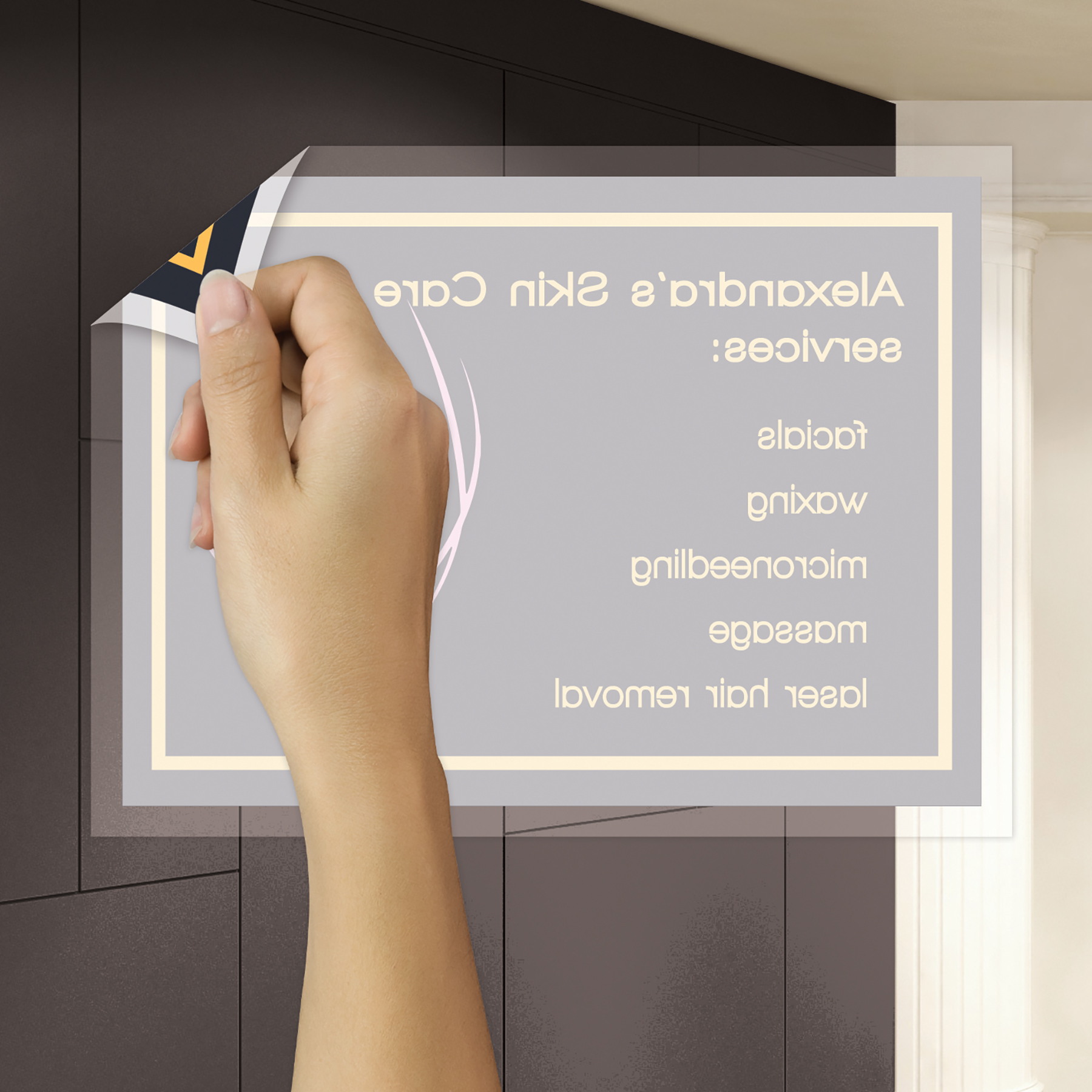 6" x 8" Inside Window Static Cling