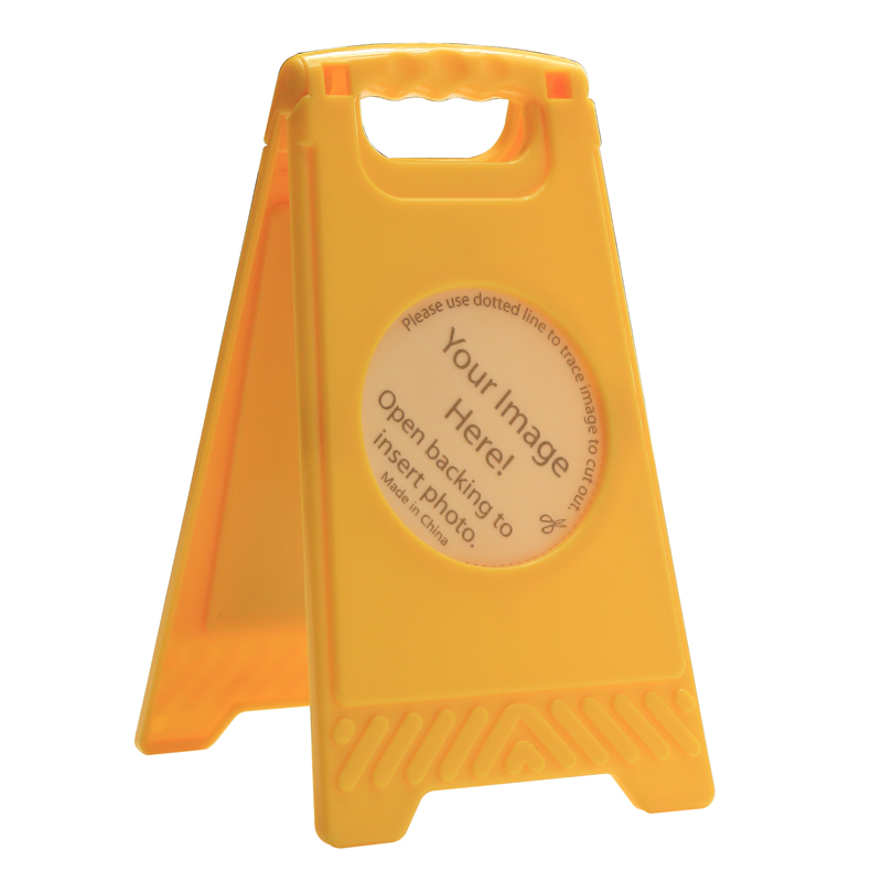Classic Desktop Mirror + Picture Frame Warning Sign