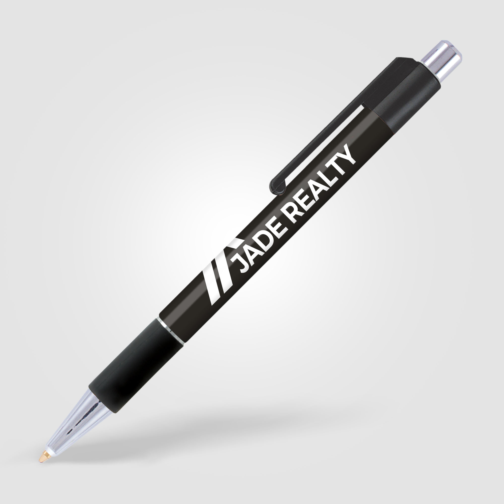 Stylo Astaire chrome avec grip coloré