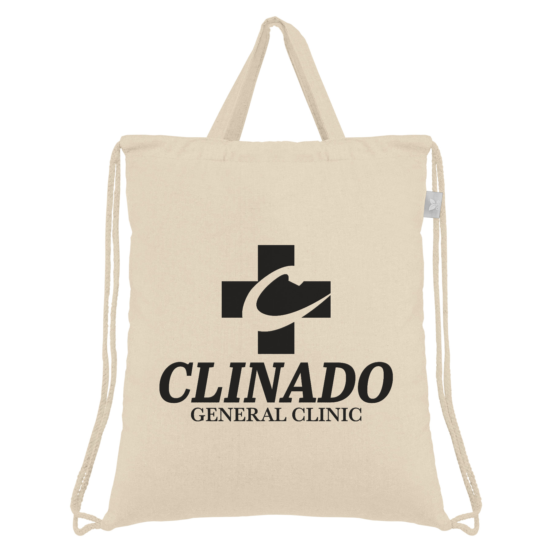 Palma - Rucksack & Tragetasche mit Kordelzug aus recycelter Baumwolle ...