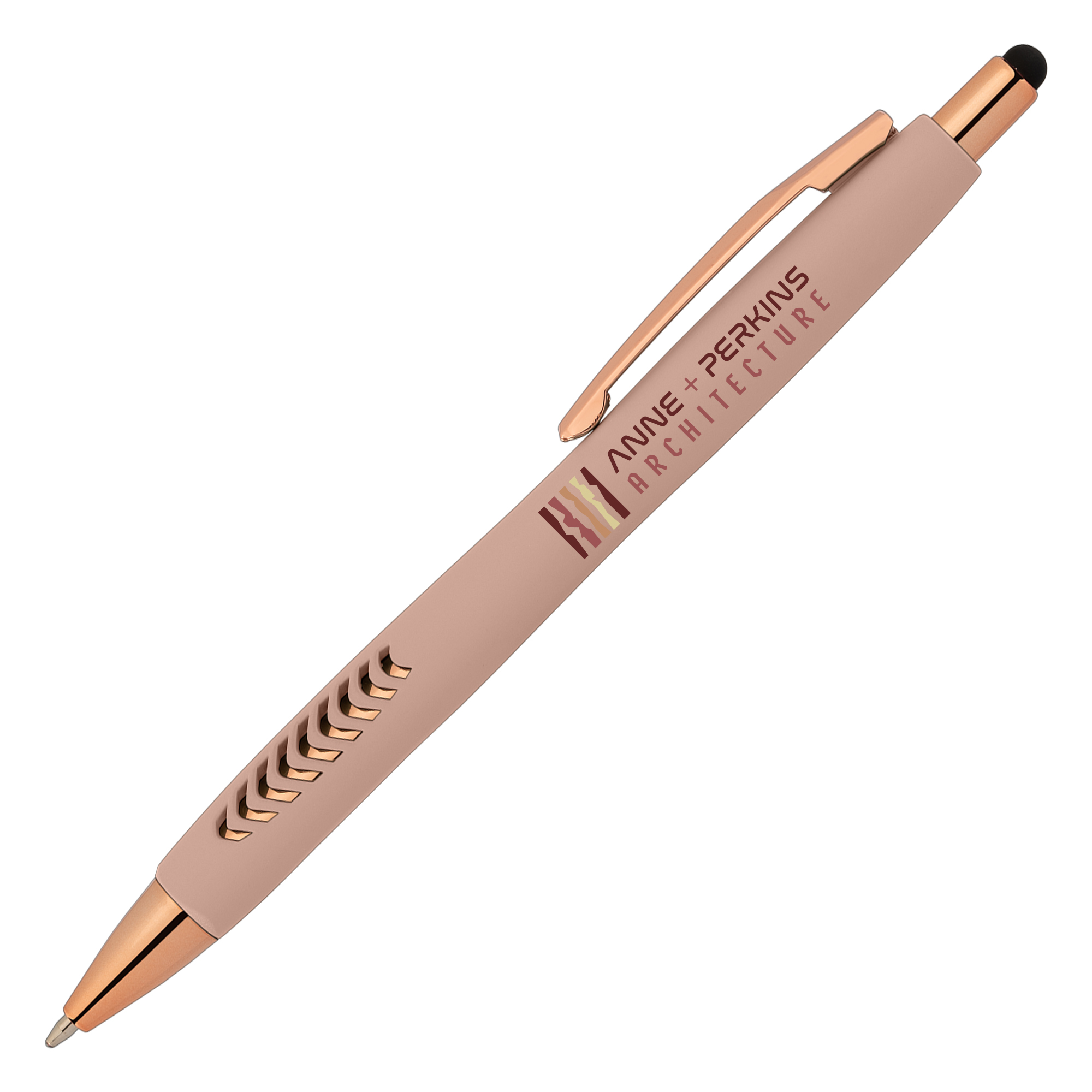 Avalon Softy Rose Gold Designer Pen w/ Stylus - ColorJet