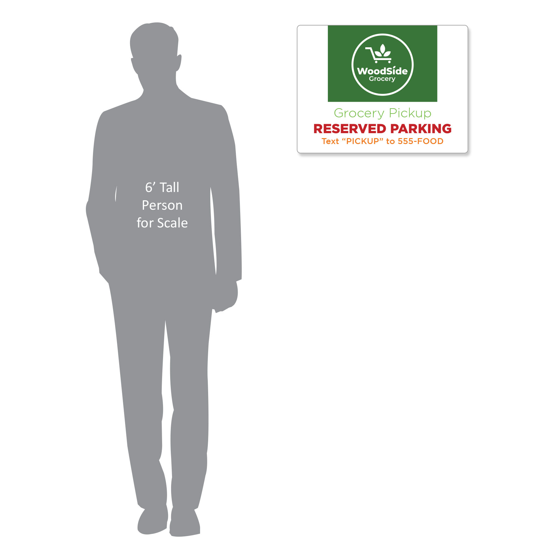 18"h x 24"w Custom Aluminum Sign