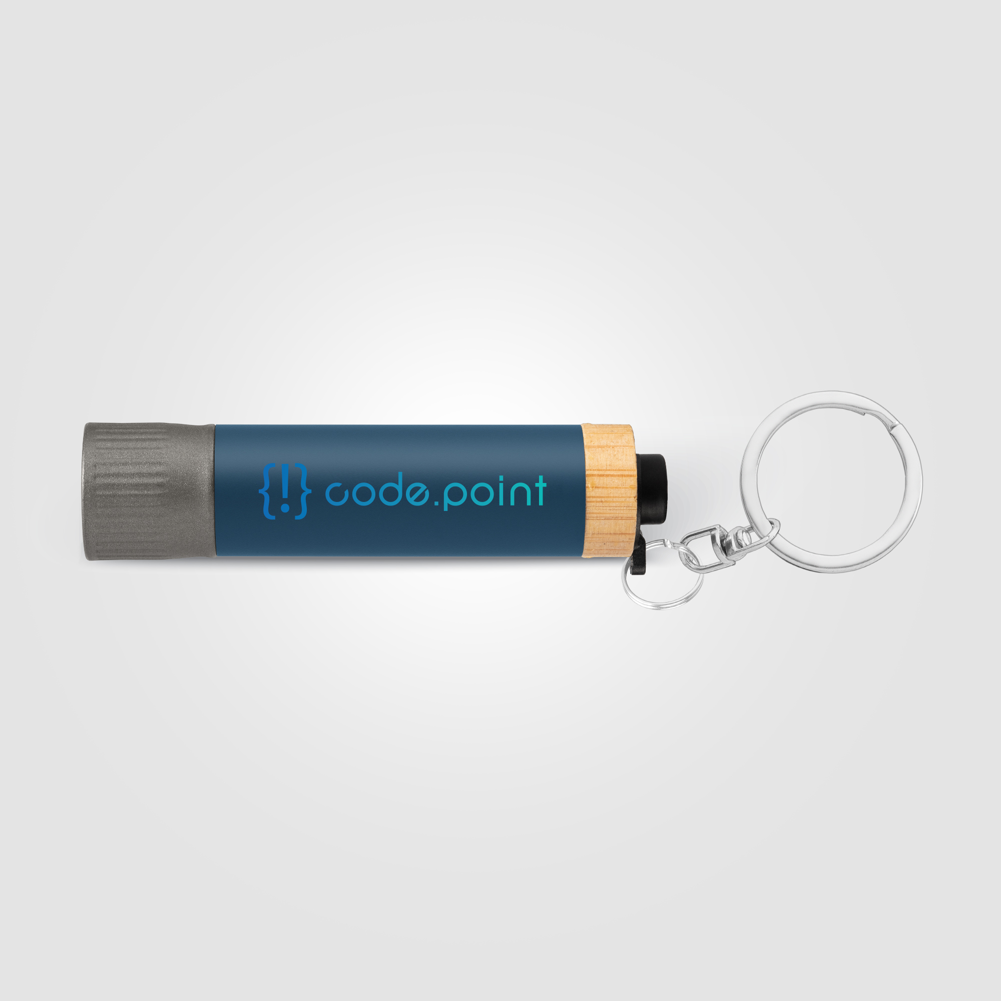 Reborn Recycled Aluminum Keychain Flashlight - ColorJet