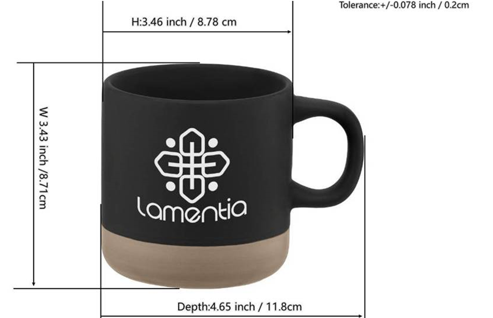 Terra - 12 oz. Clay Base Ceramic Mug