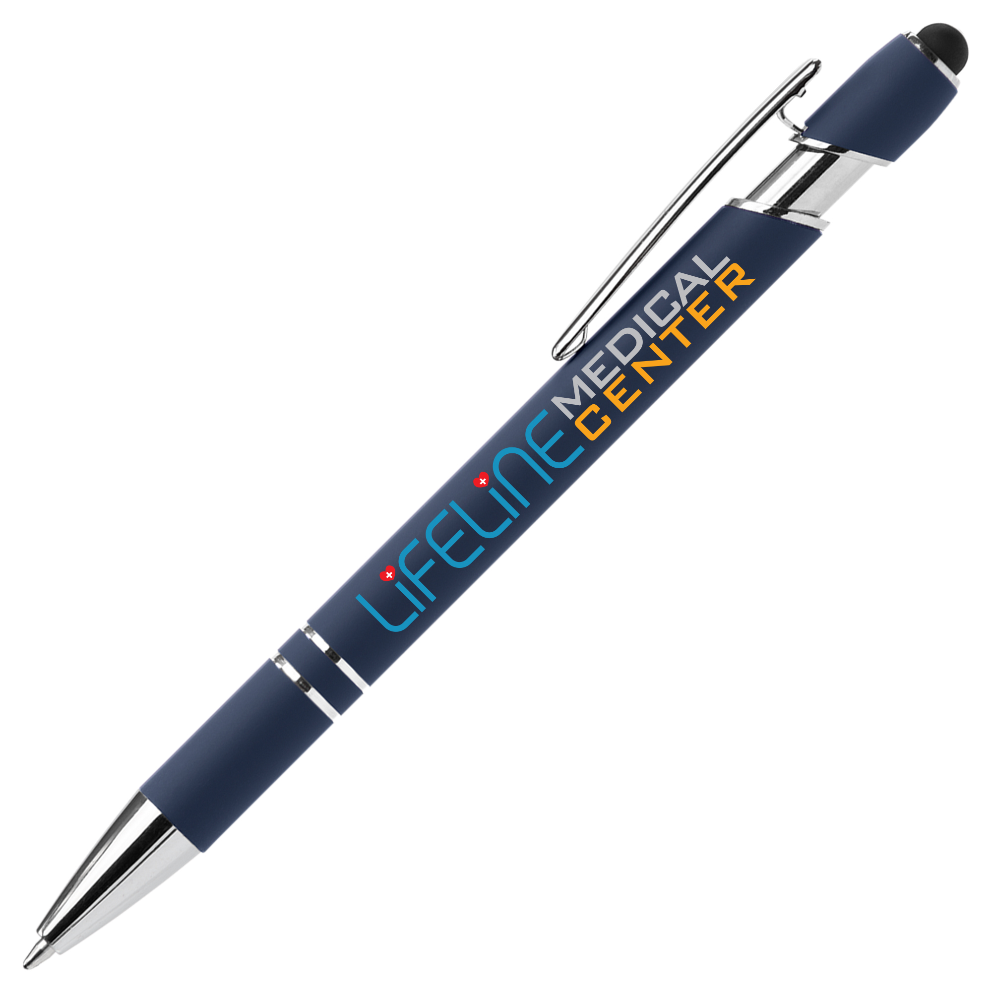 Ellipse Softy Recycled Aluminum Pen w/ Stylus + Anti-Fraud Ink - ColorJet