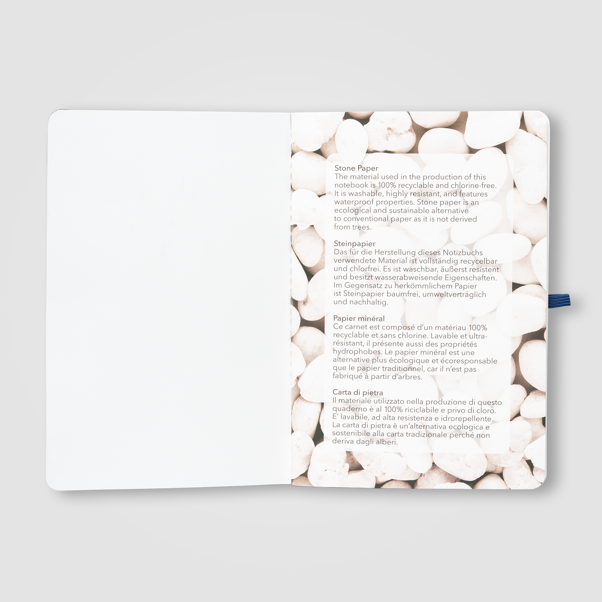 Monolith Stone Paper Soft Touch Lined Journal - A5
