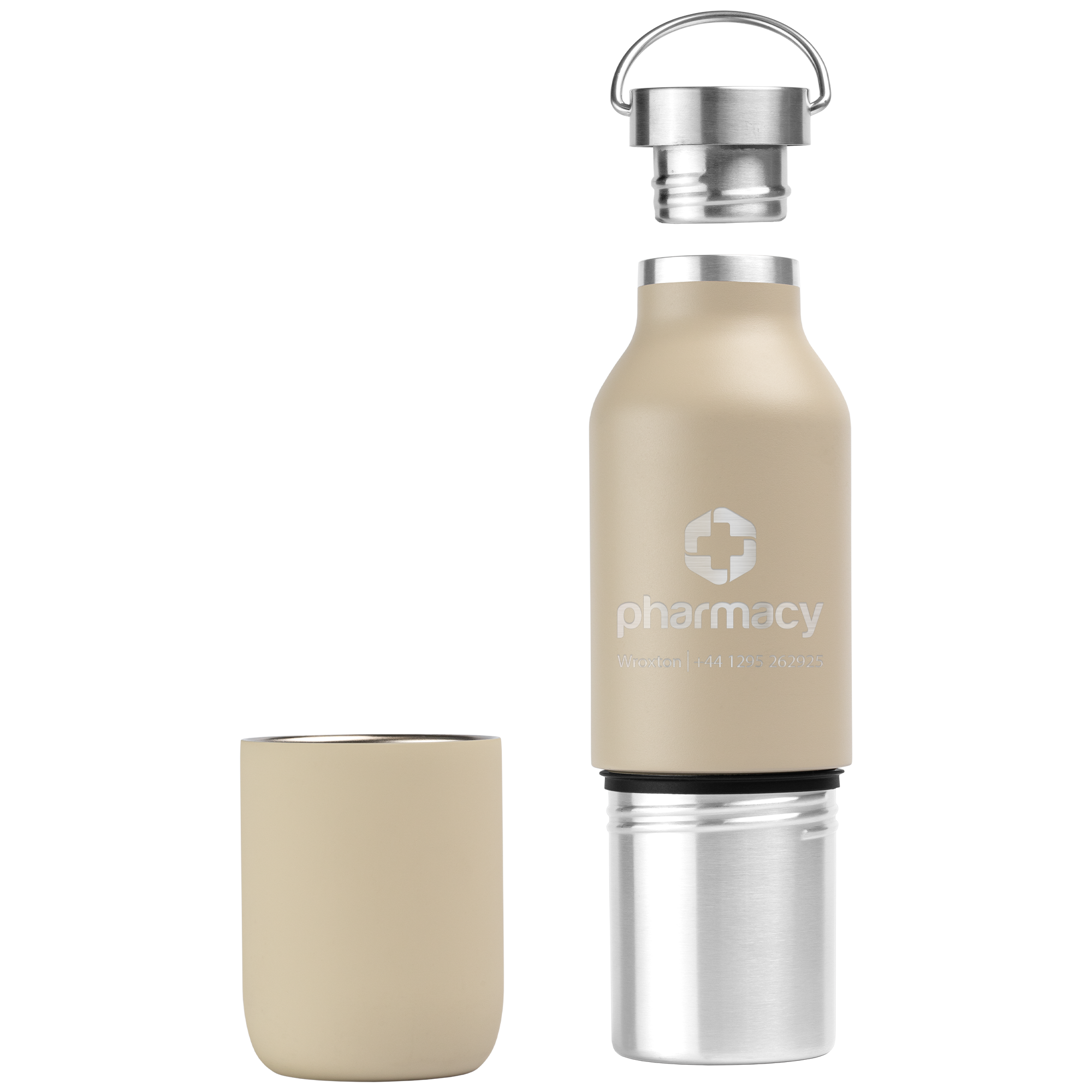 Freya Duo – 2-in-1 20 oz. Double-Wall Recycled Stainless Steel Bottle ...