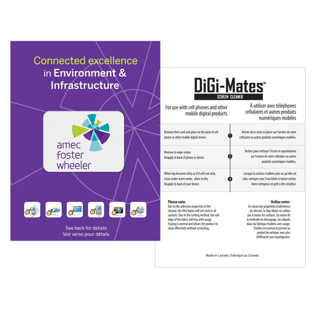 DiGi-Mates™ Laptop Screen Cleaner on Postcard