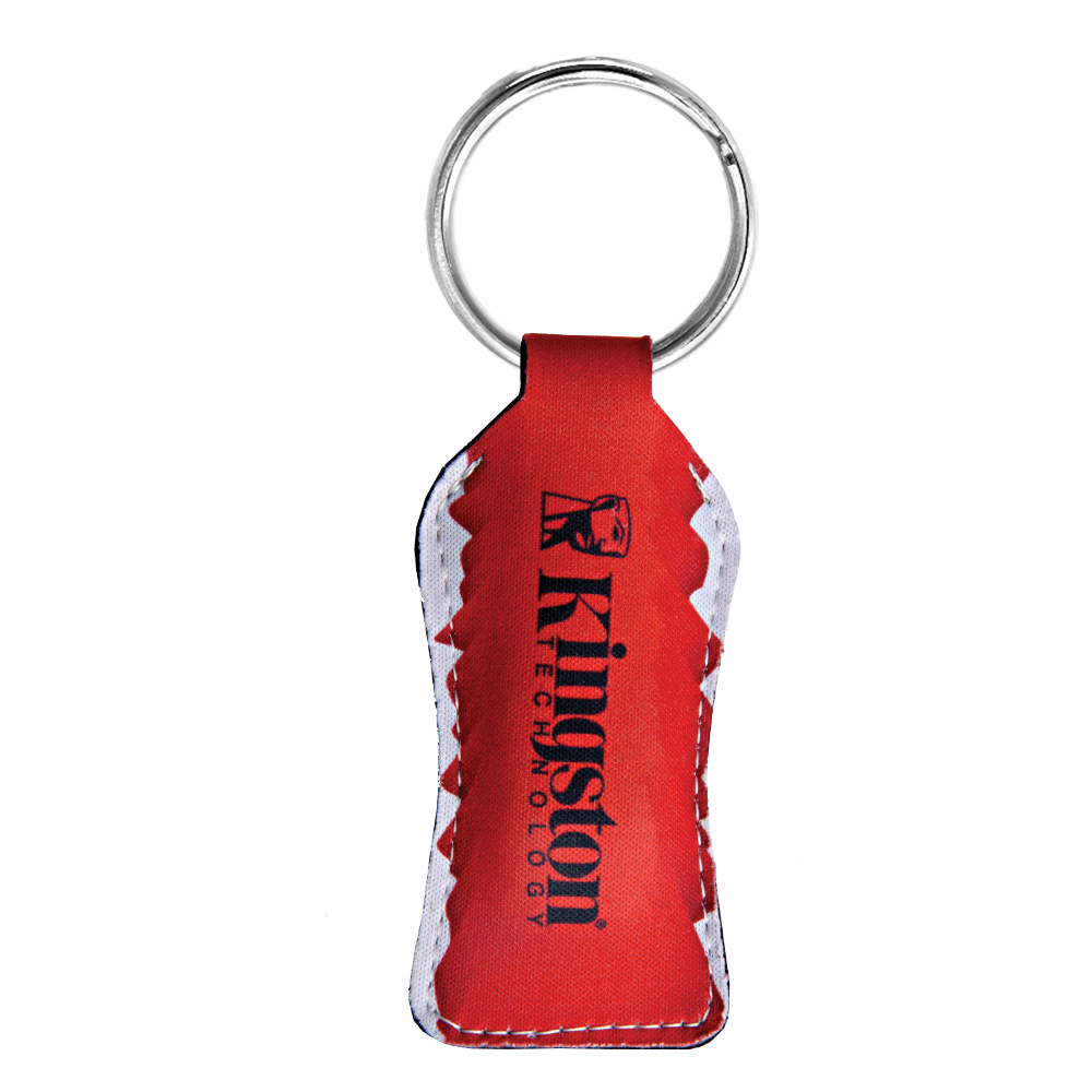 Poly Rubber Key Fob, Rectangle - USB