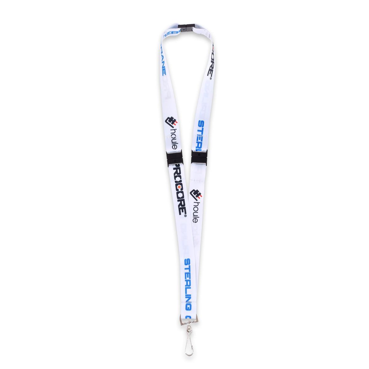 China Sublimated Lanyard with 3 Point Safety Breakaway